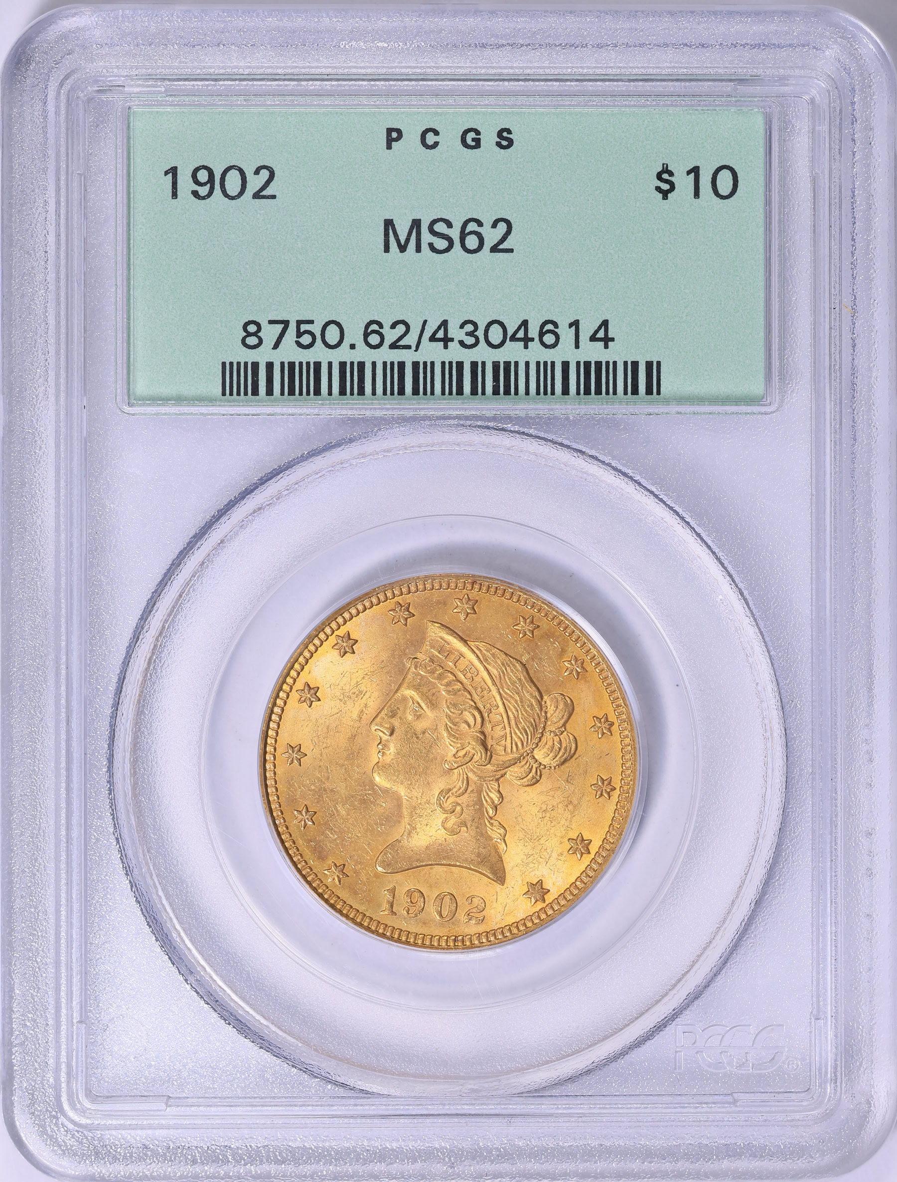 1902 Liberty Gold Eagle PCGS MS-62 OGH (Item 1798207 ...