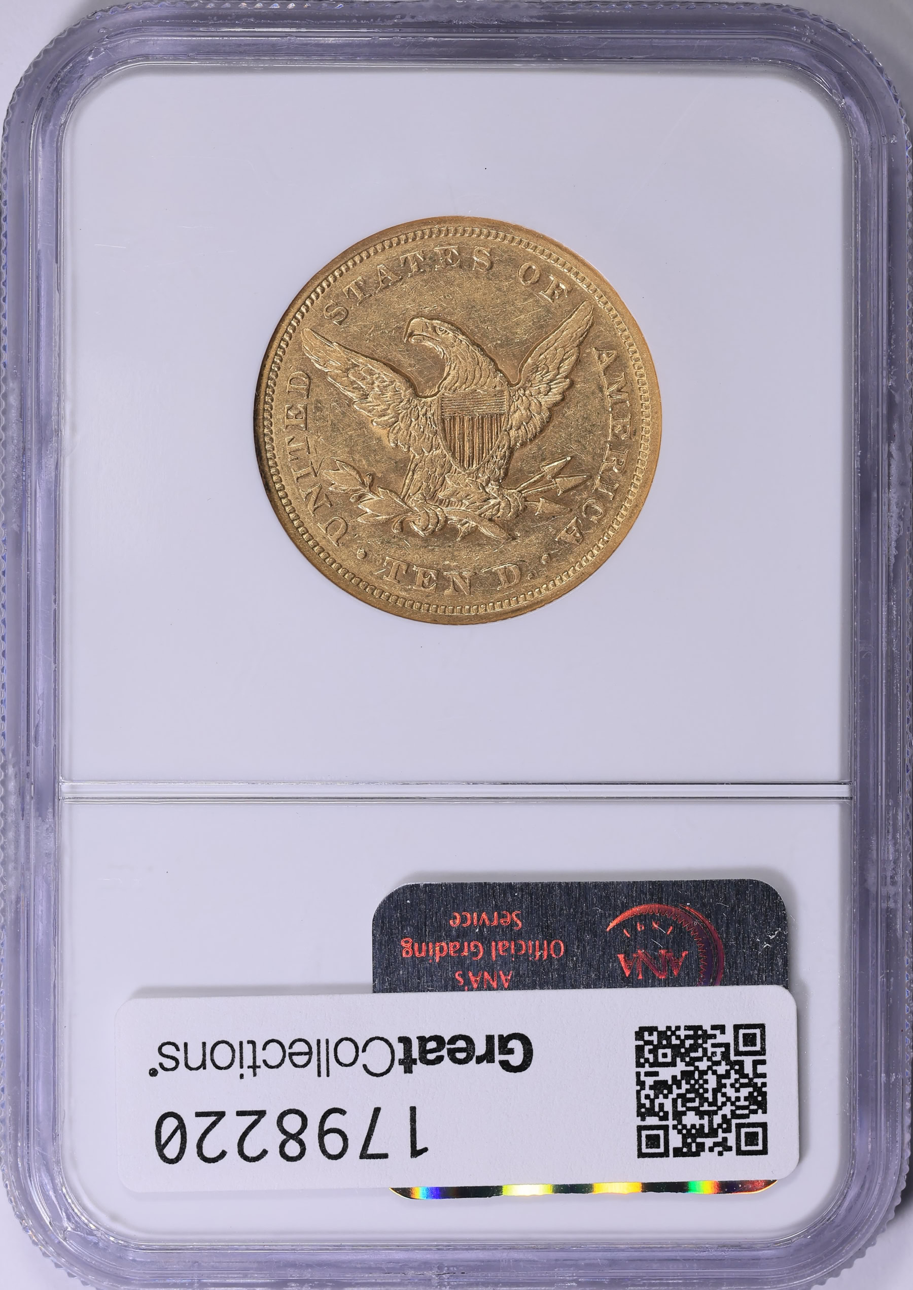 1849 Liberty Gold Eagle NGC XF-45 (CAC Green) (Shipwreck Steamer Pewabic) (Item 1798220 ...