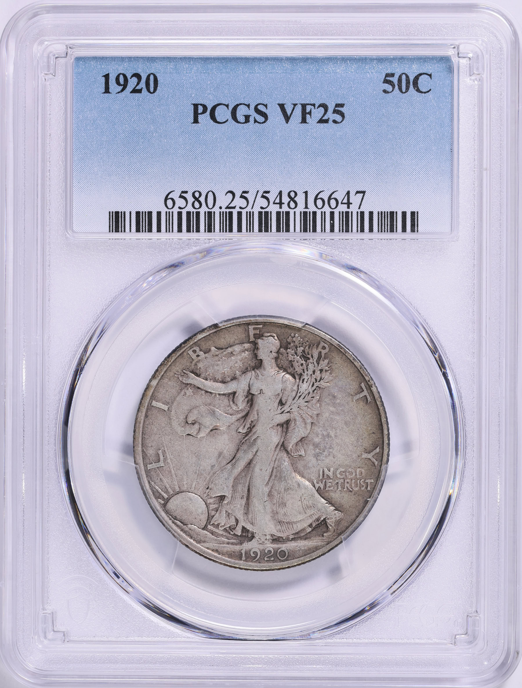 1920 Walking Liberty Half Dollar PCGS VF-25 (Item 1798507 ...