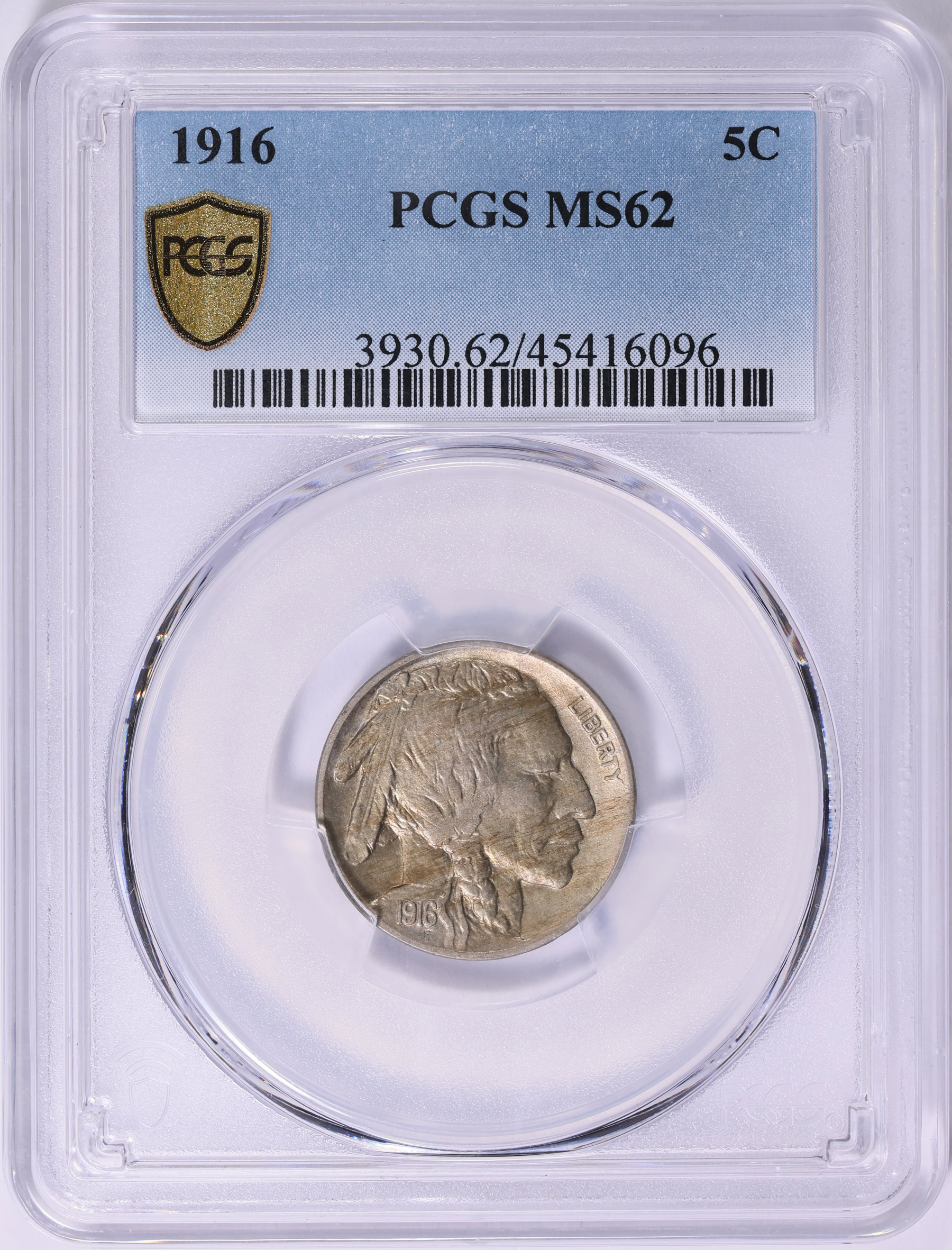 1916 Buffalo Nickel PCGS MS-62 (Item 1798606) | GreatCollections Coin ...