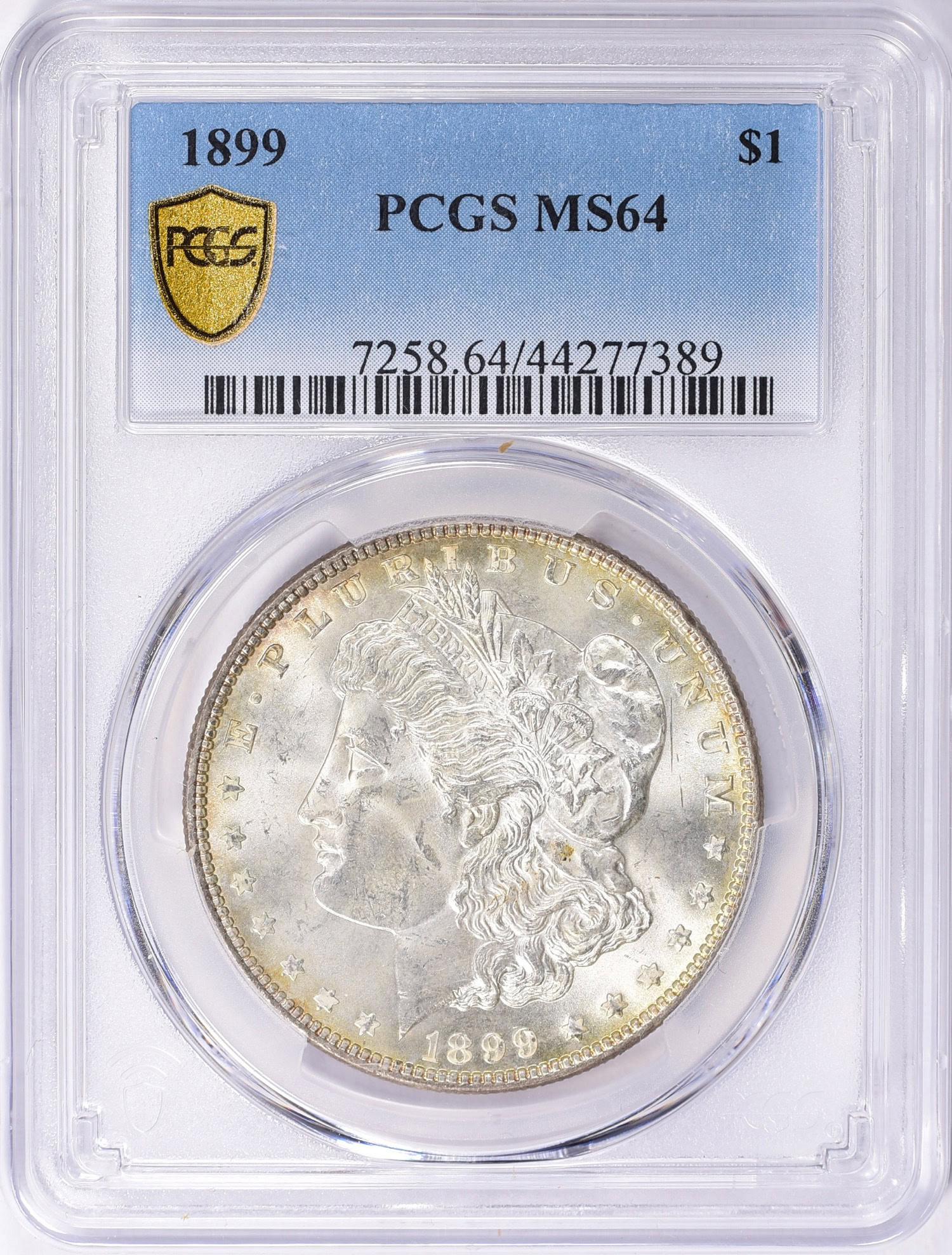 1899 Morgan Silver Dollar PCGS MS-64 (Toned) (Item 1798637) | GreatCollections Coin Auctions