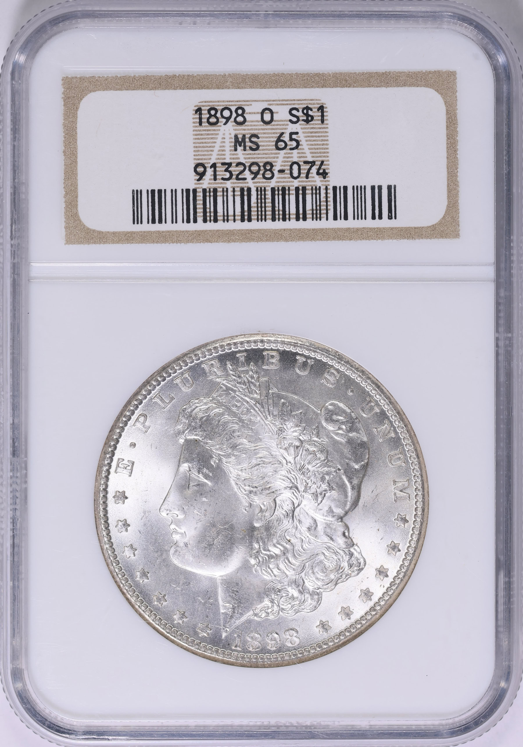 1898-O Morgan Silver Dollar NGC MS-65 (Item 1798657) | GreatCollections Coin Auctions