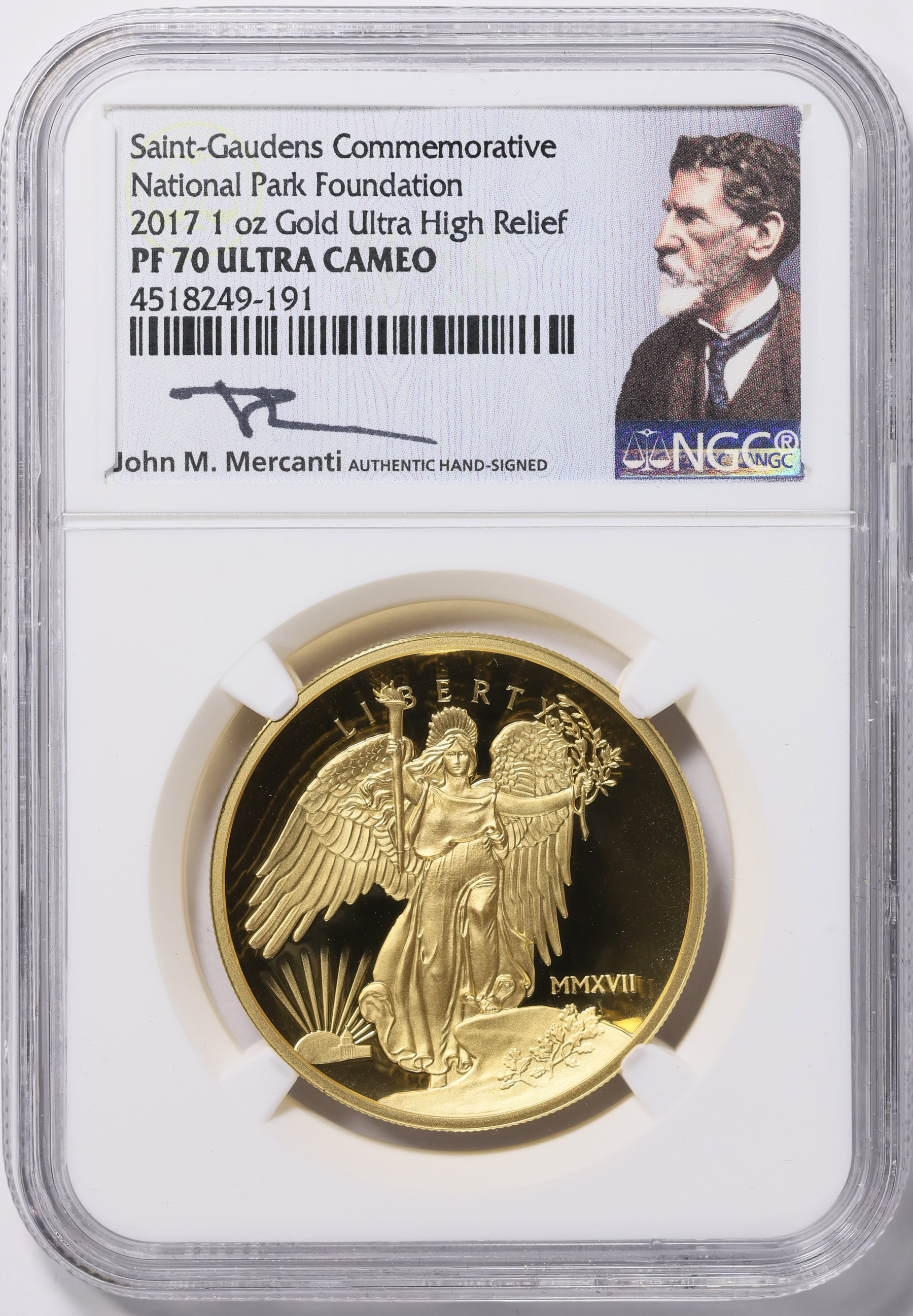 2017 Saint-Gaudens Commemorative National Park Foundation Gold 1 oz ...