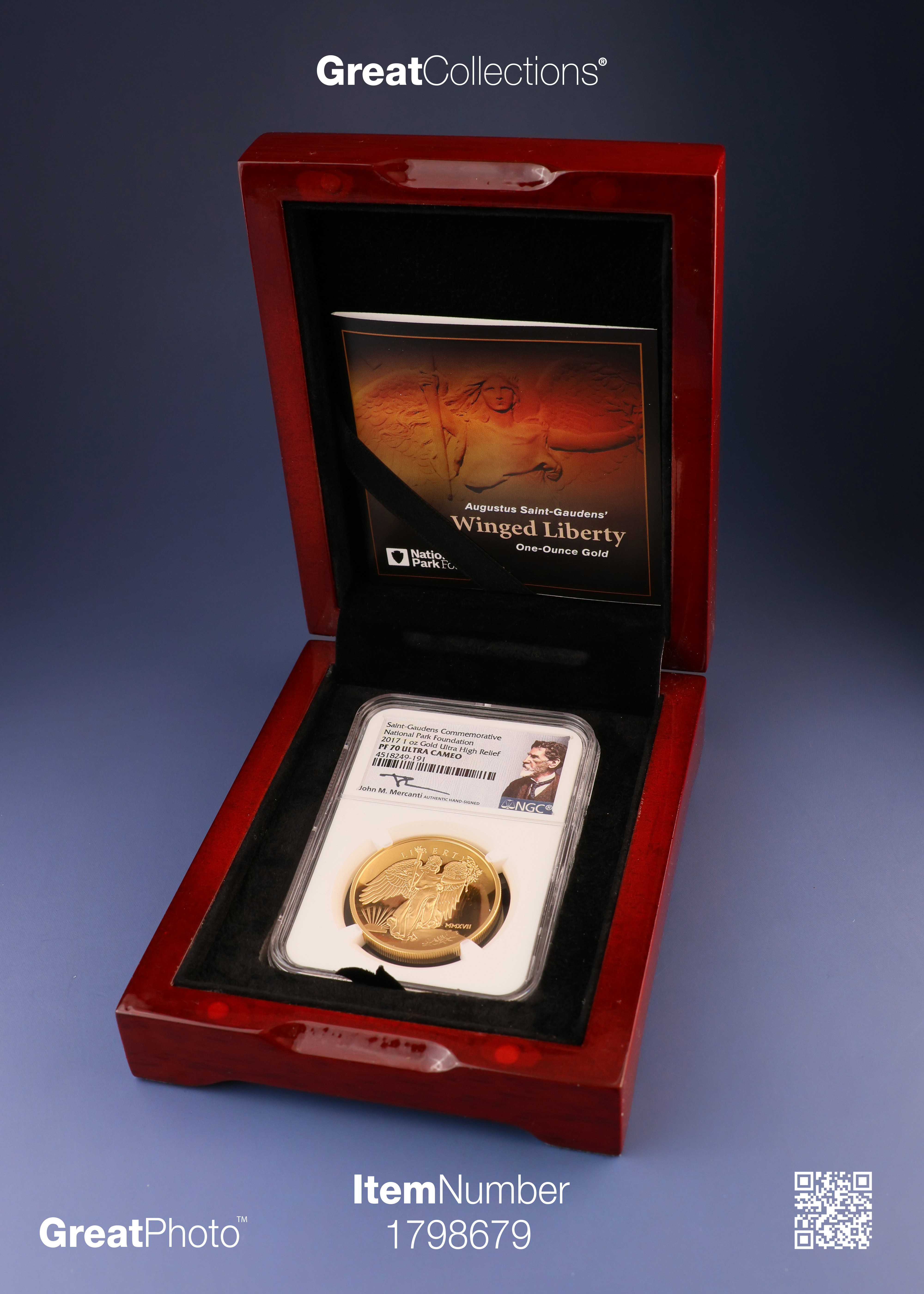 2017 Saint-Gaudens Commemorative National Park Foundation Gold 1 oz ...