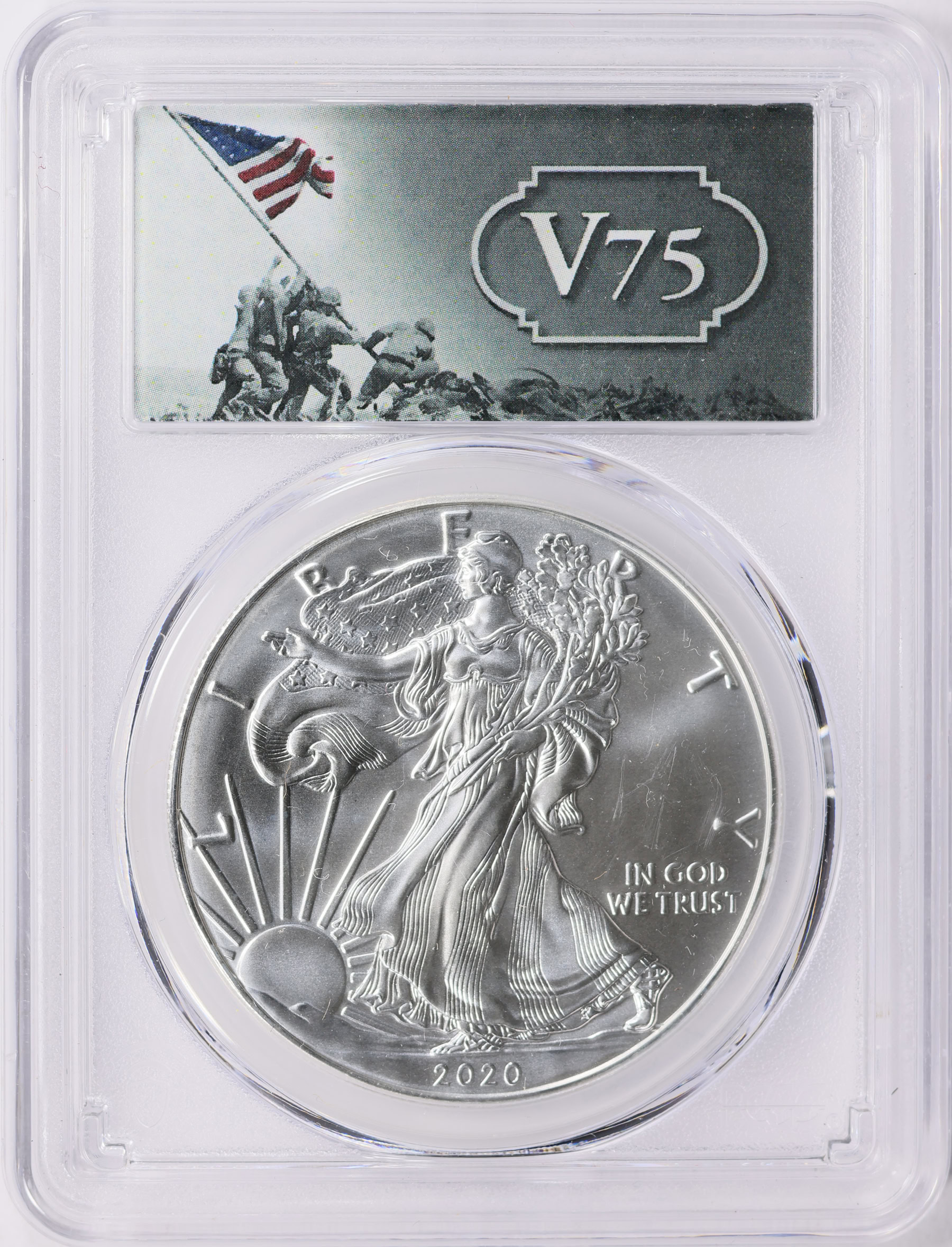 2020 $1 Silver Eagle PCGS MS-70 (V75 Label) (Item 1798689 ...