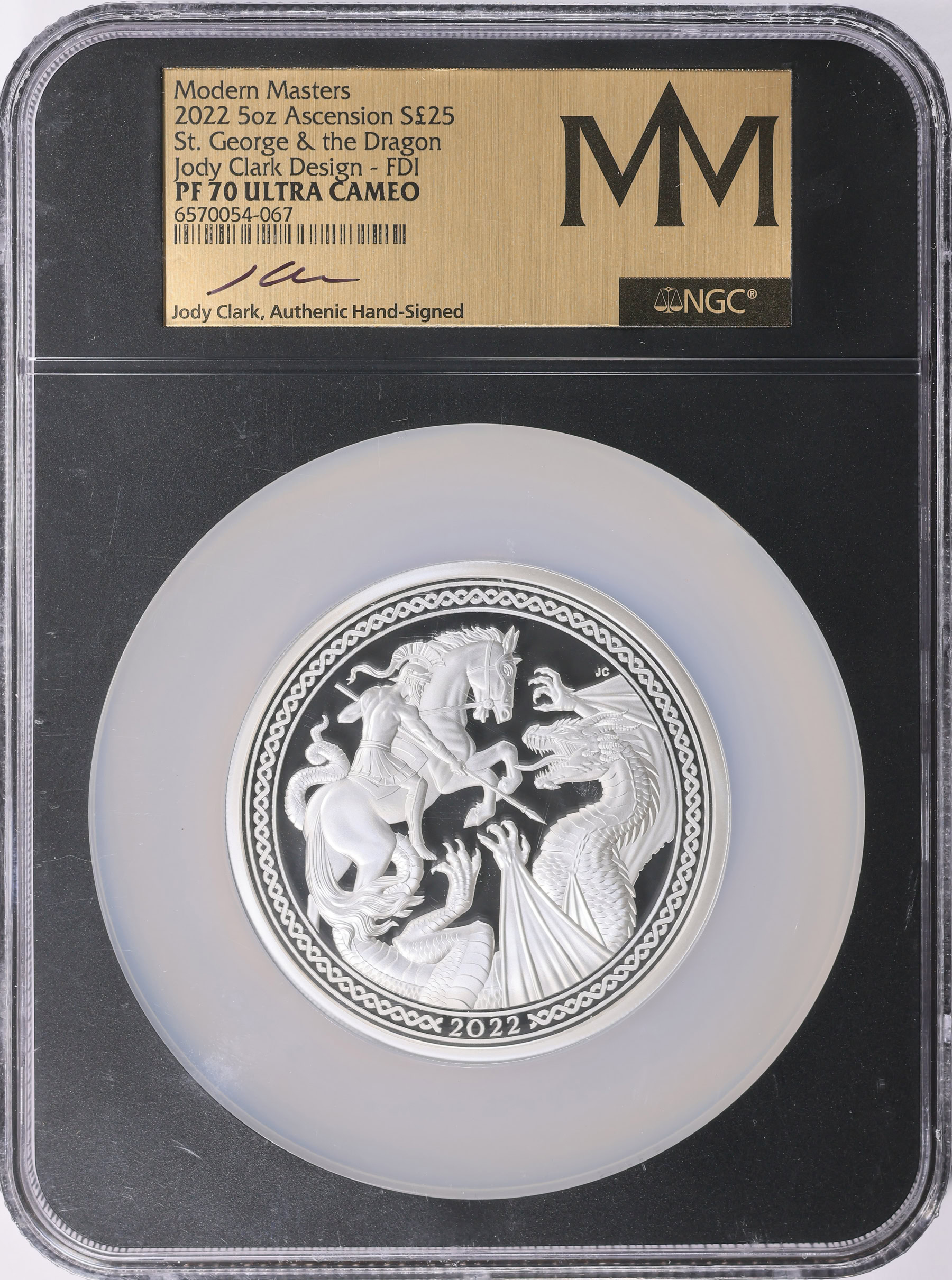 Ascension Island 2022 Silver £25 Modern Masters St. George and the ...