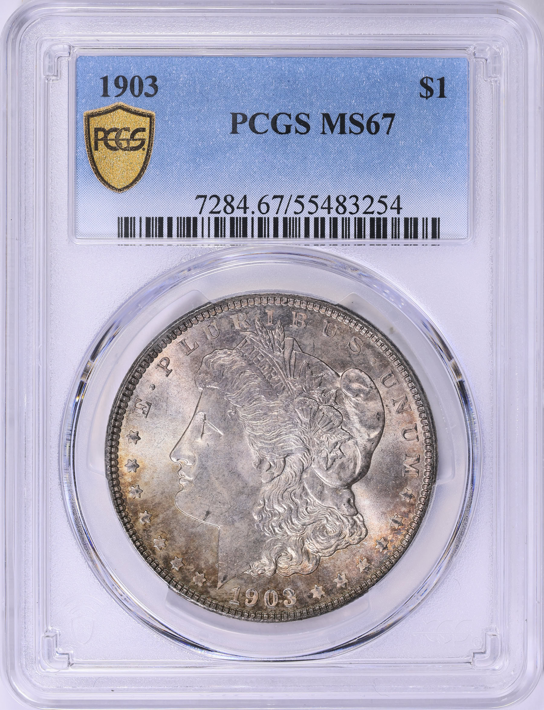1903 Morgan Silver Dollar PCGS MS-67 (Item 1799084) | GreatCollections ...