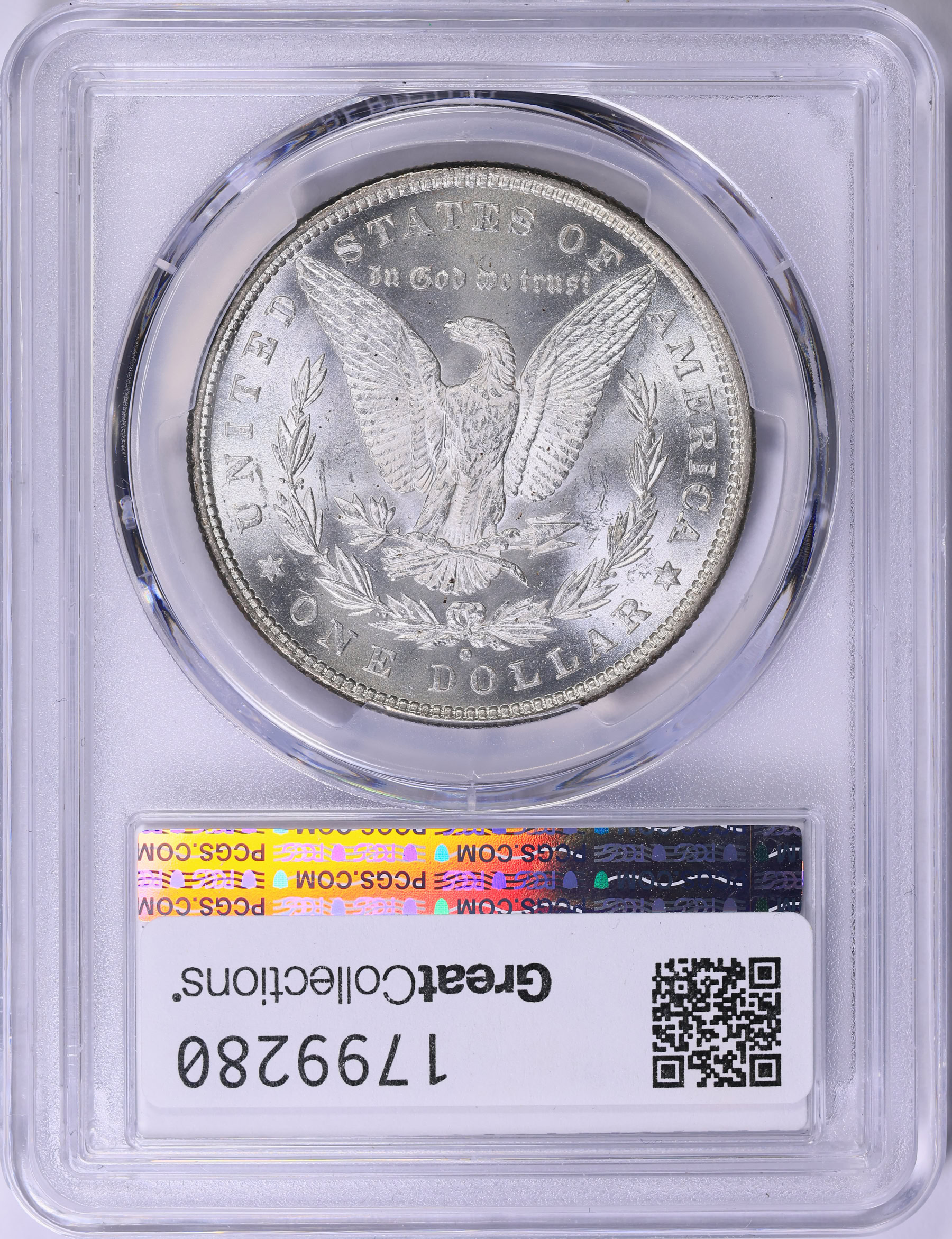1880/79-O Morgan Silver Dollar PCGS MS-63+ (CAC Green) (Toned) (Item 1799280) | GreatCollections ...