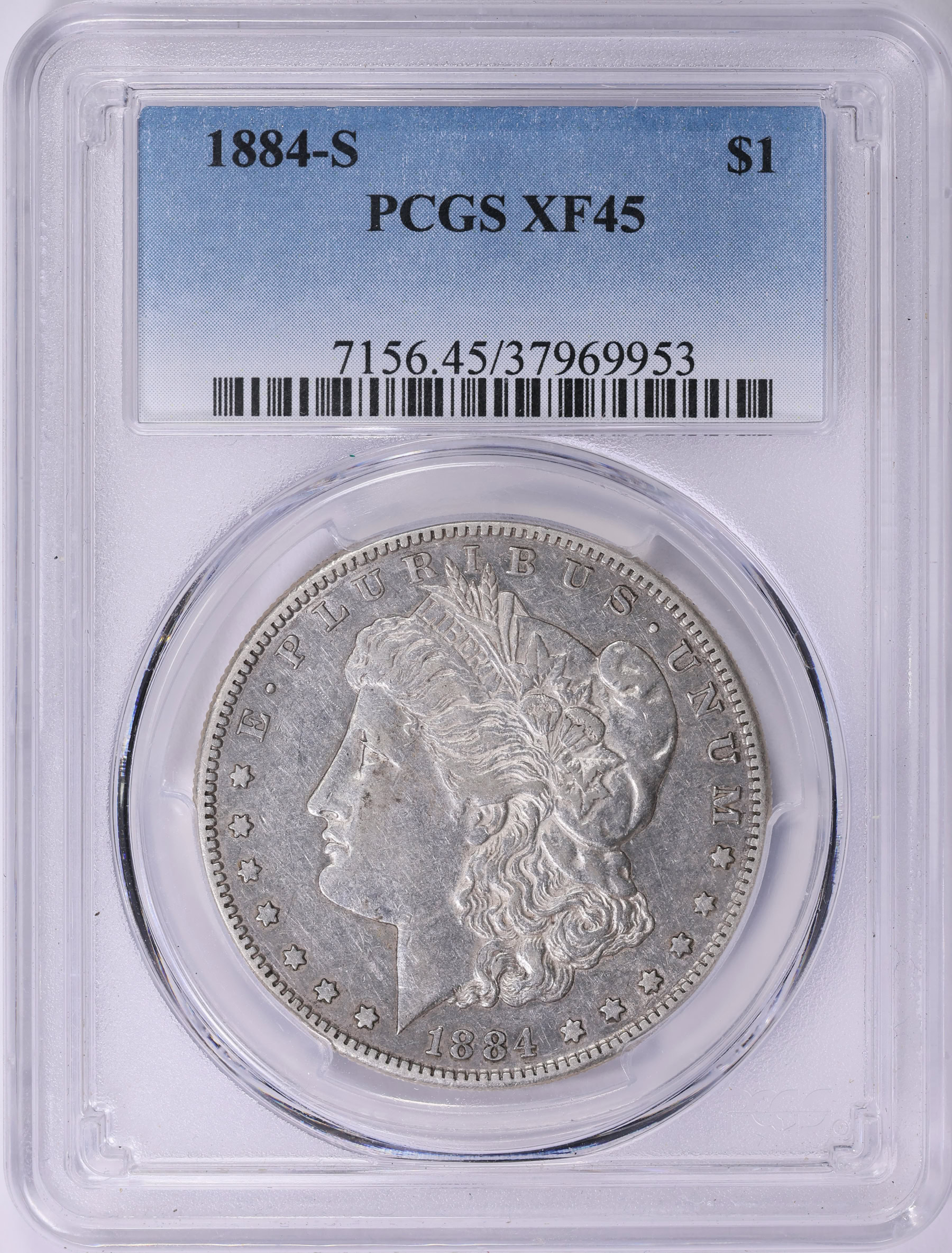 1884-S Morgan Silver Dollar PCGS XF-45 (Item 1799283) | GreatCollections Coin Auctions