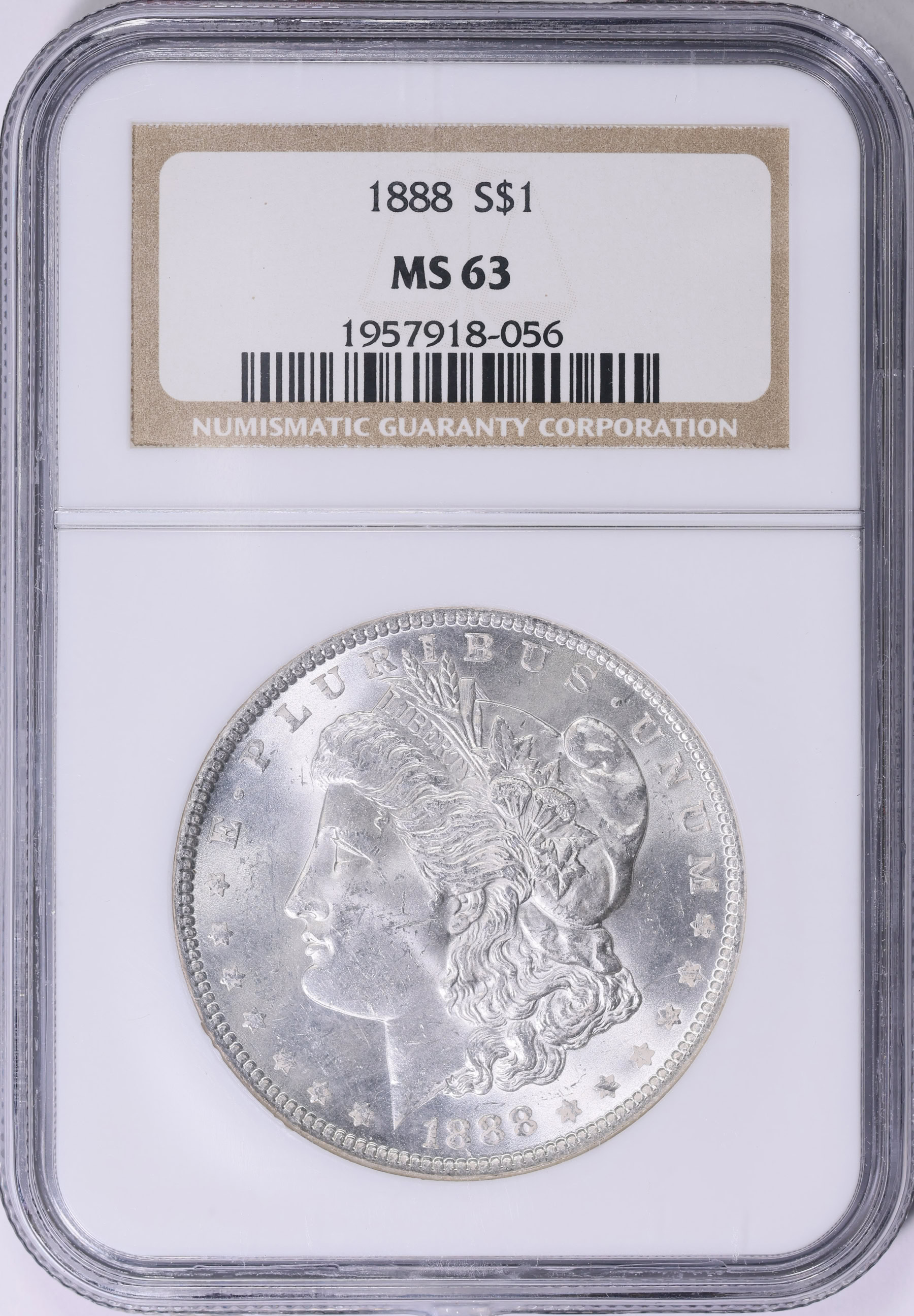 1888 Morgan Silver Dollar NGC MS-63 (Item 1799411) | GreatCollections Coin Auctions