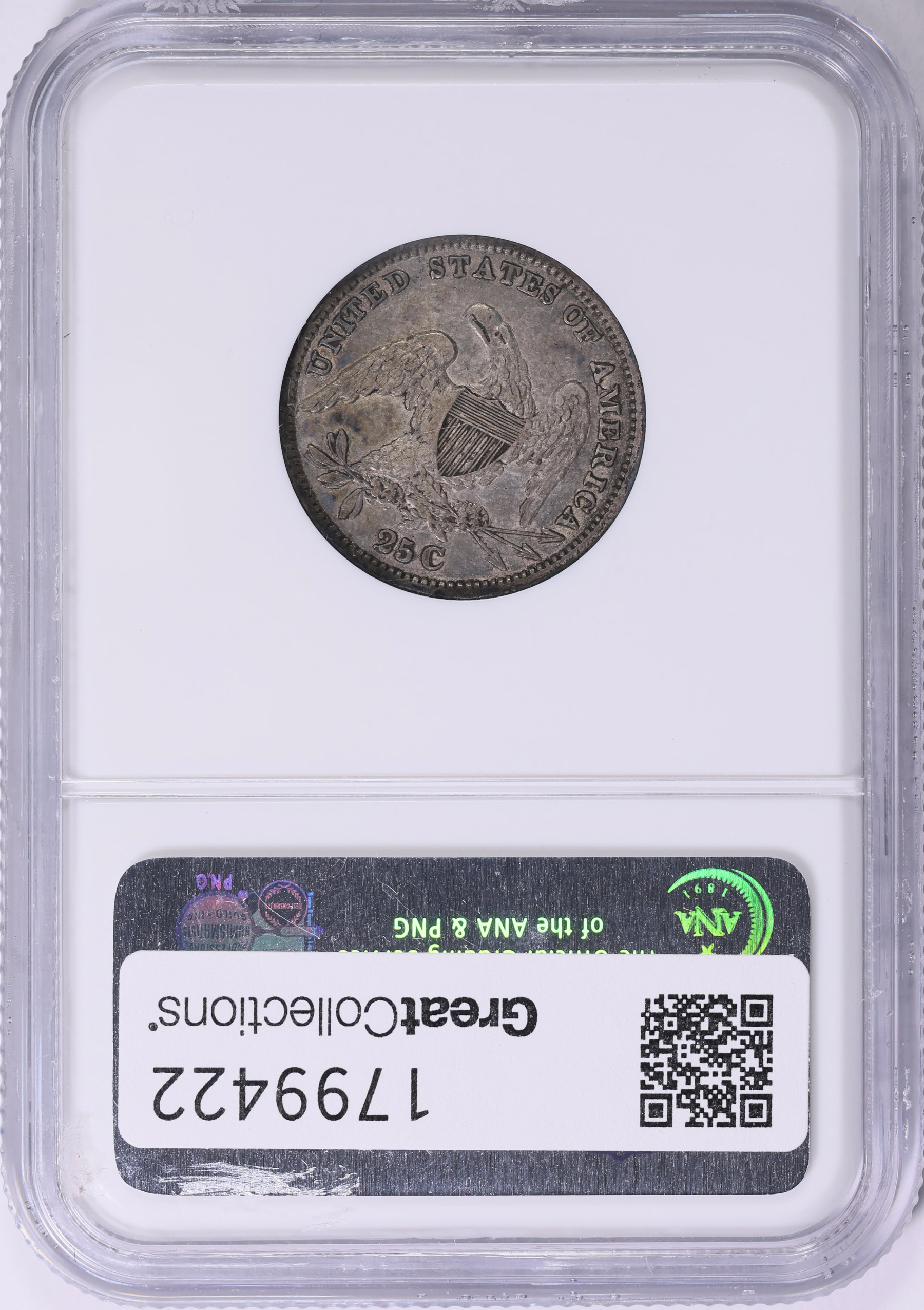 1833 Capped Bust Quarter NGC XF-45 (Item 1799422) | GreatCollections ...