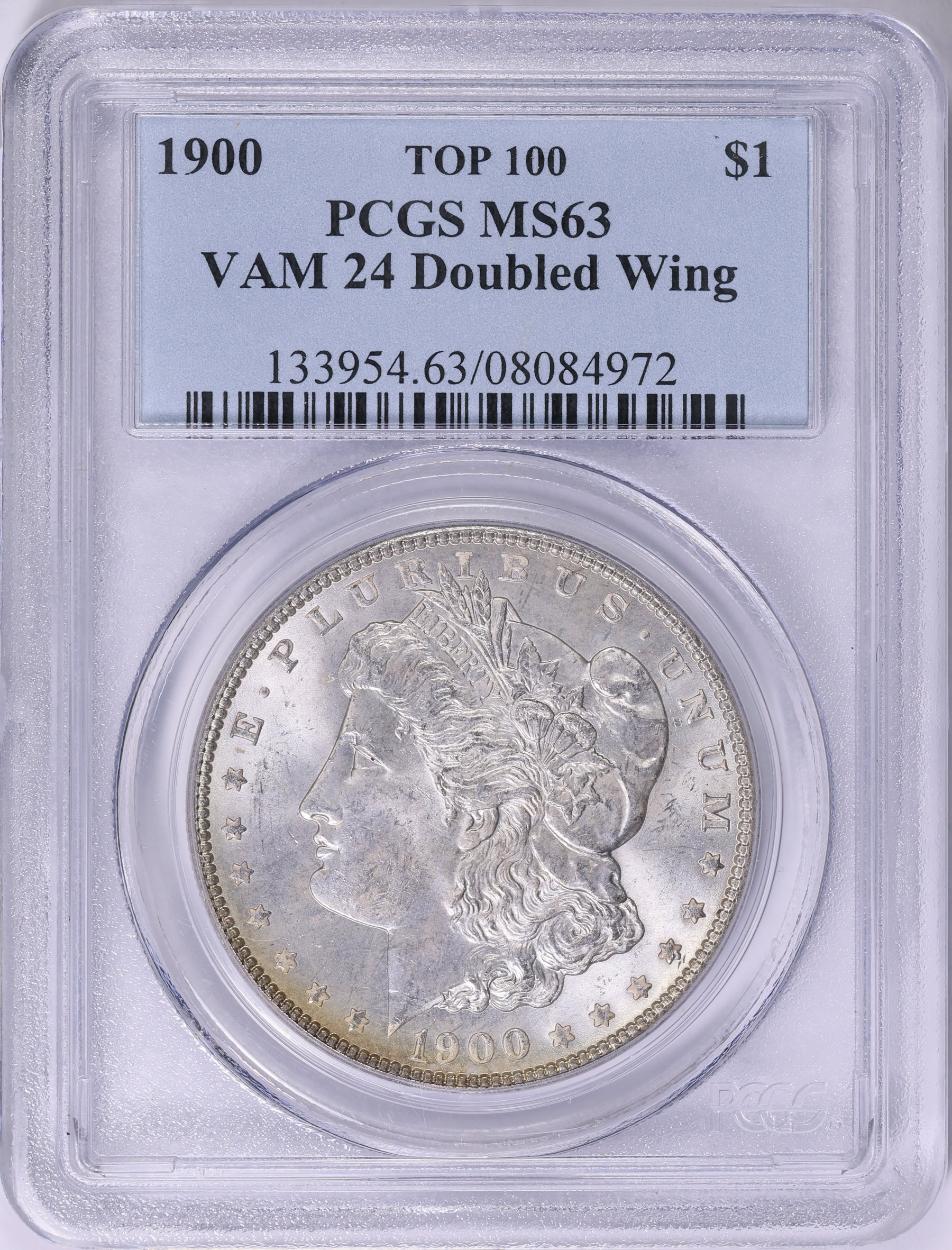 1900 Morgan Silver Dollar Doubled Wing VAM-24 Top 100 PCGS MS-63 (Item 1799503 ...