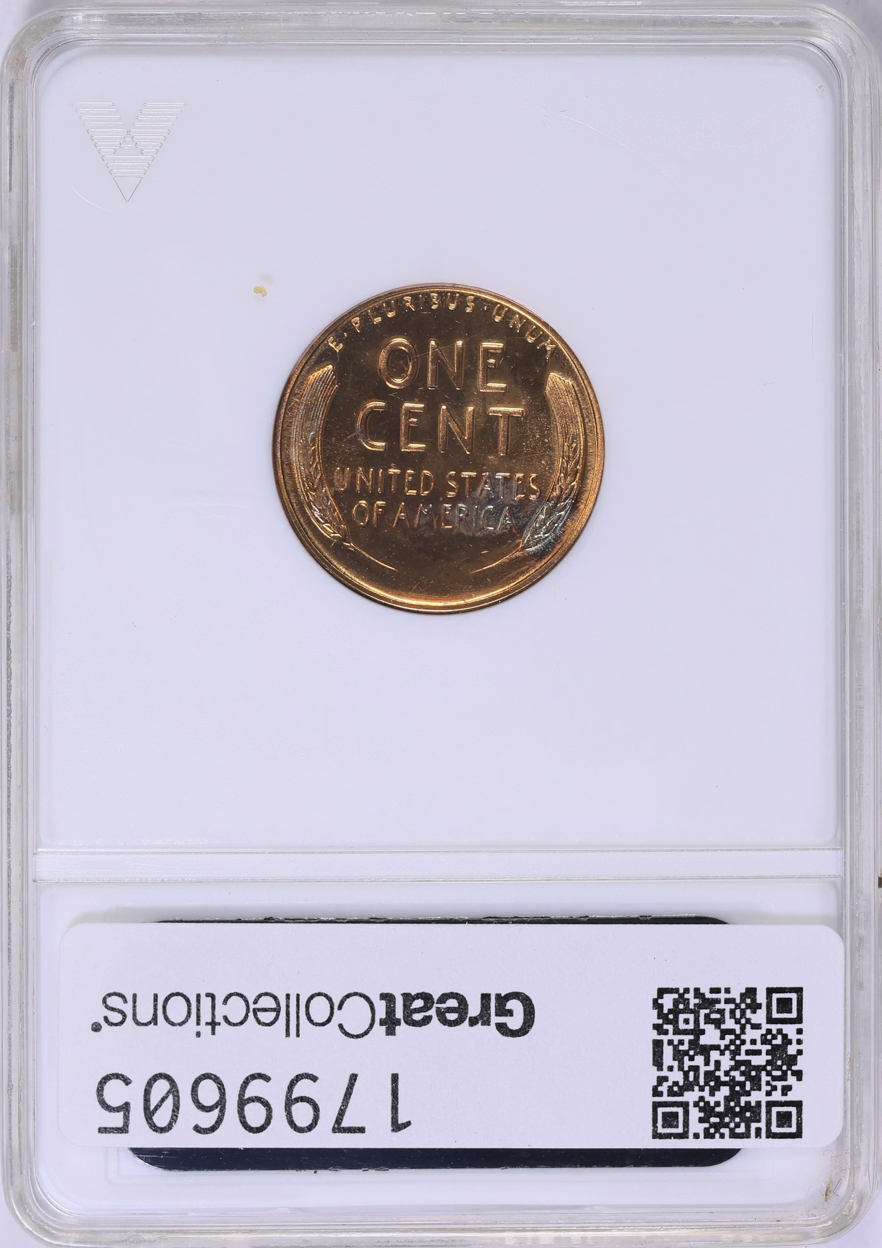 1955 Lincoln Cent Double Die Reverse ANACS Proof-66 RD OH (Item 1799605) | GreatCollections Coin ...