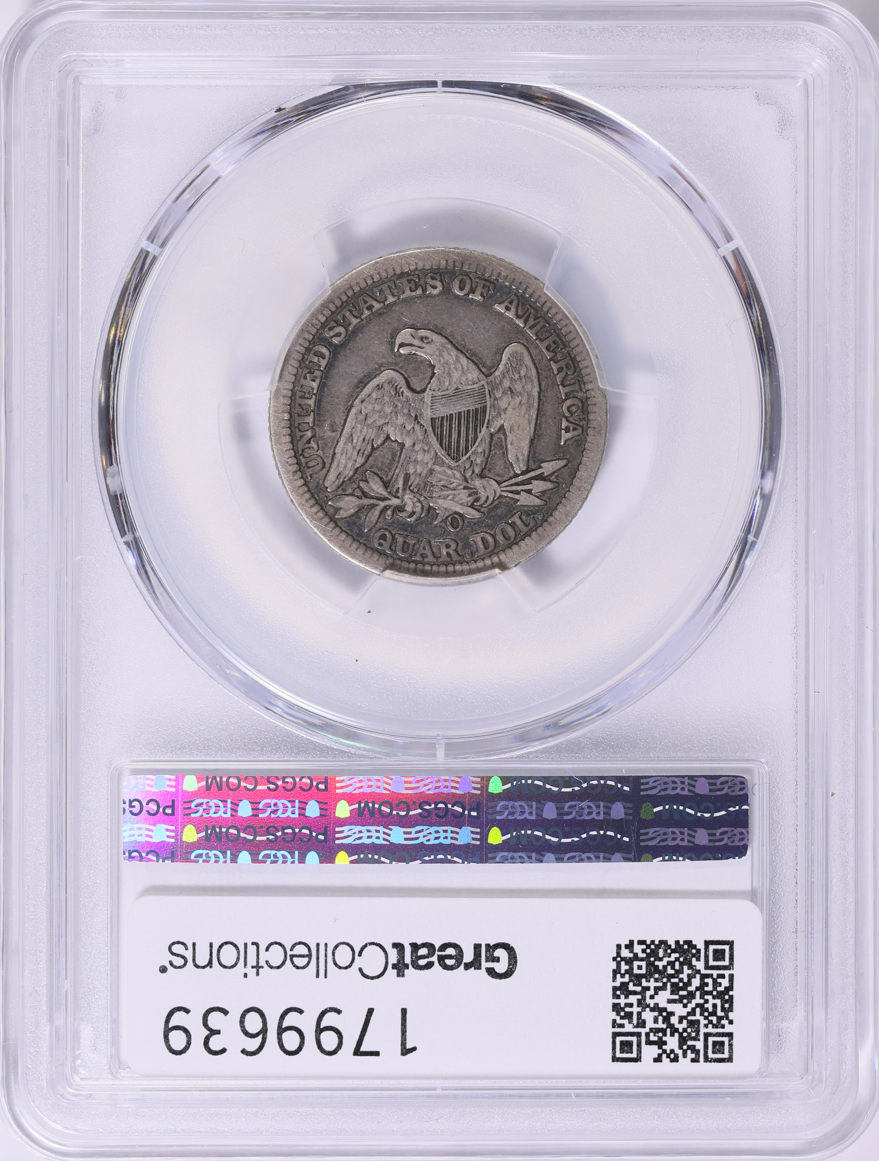 1849-O Seated Liberty Quarter PCGS F-15 (Item 1799639) | GreatCollections Coin Auctions
