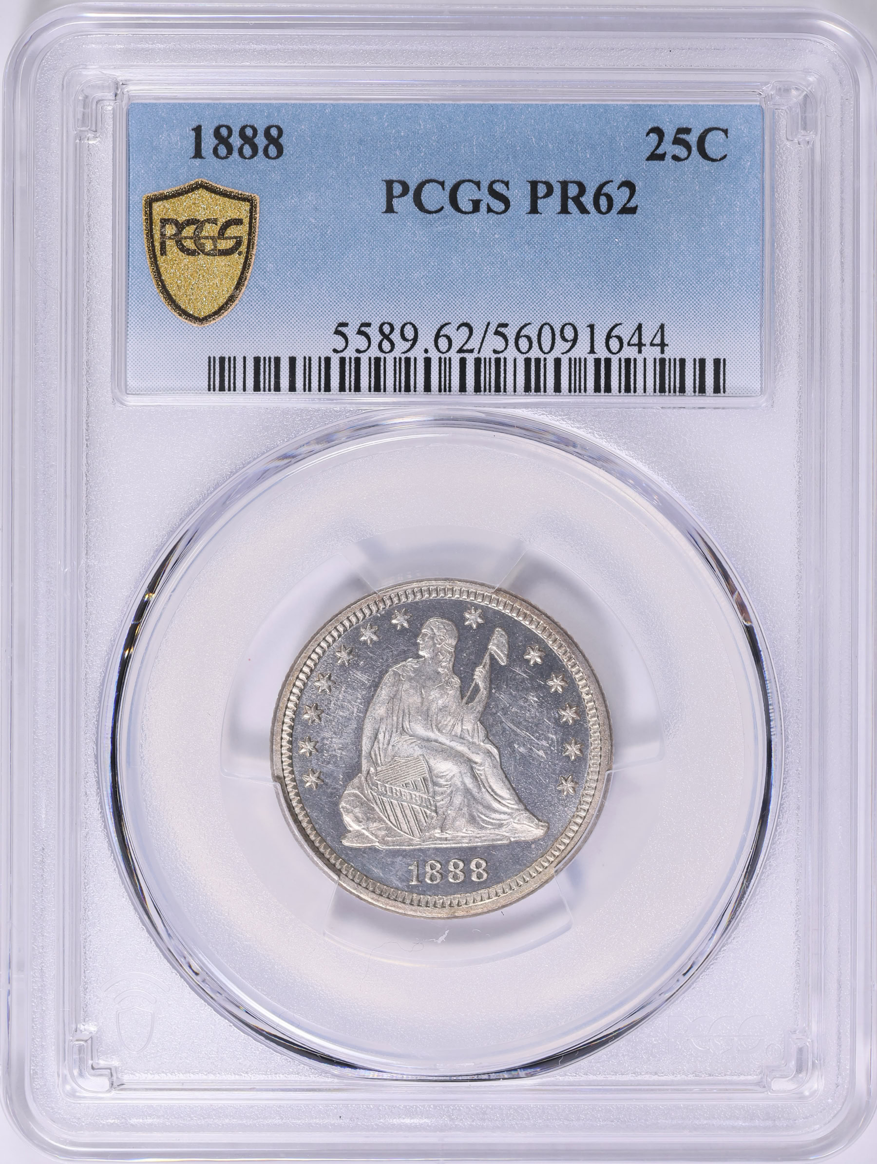 1888 Seated Liberty Quarter PCGS Proof-62 (Item 1799641 ...