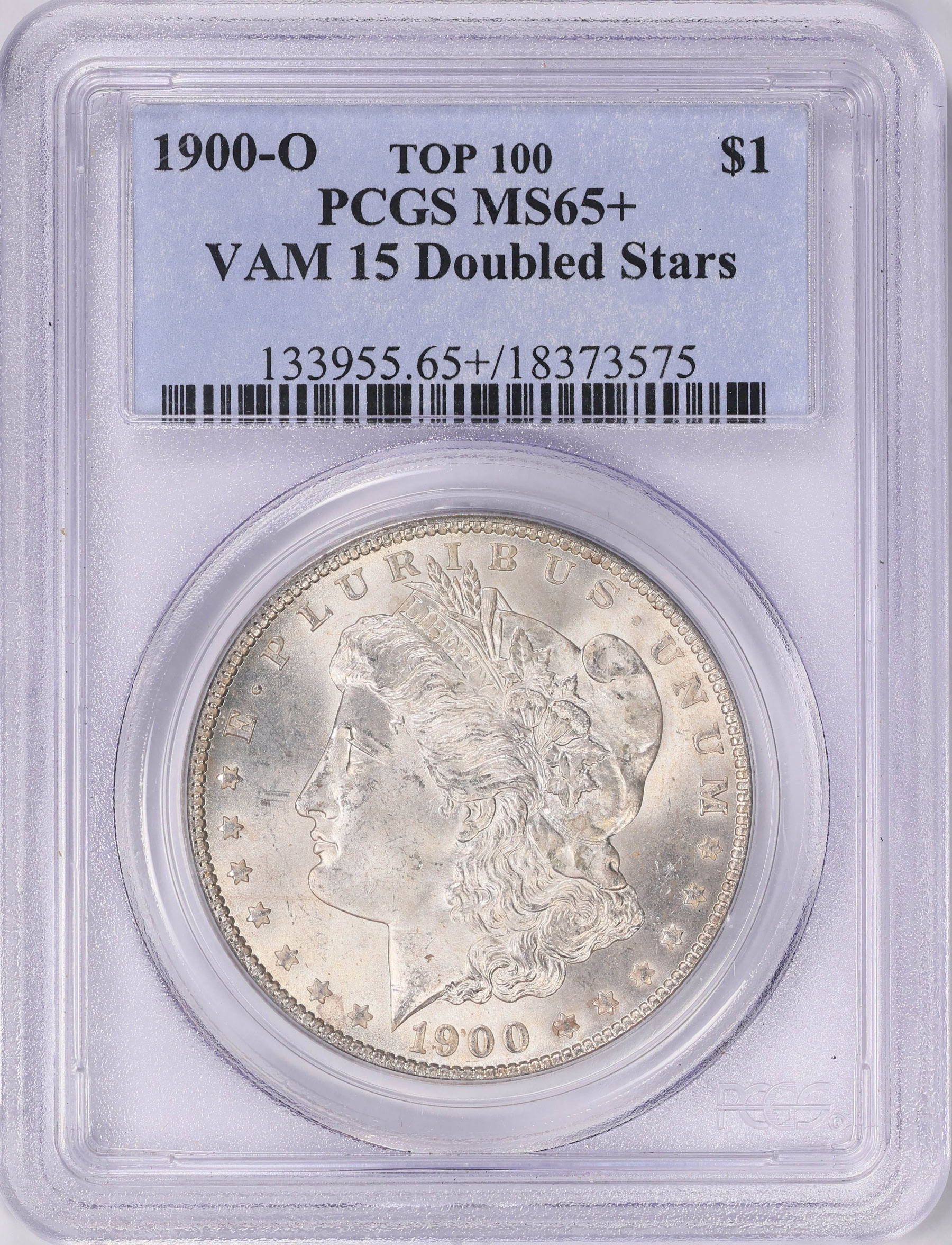 1900-O Morgan Silver Dollar Doubled Stars VAM-15 Top 100 PCGS MS-65+ (Item 1799708 ...