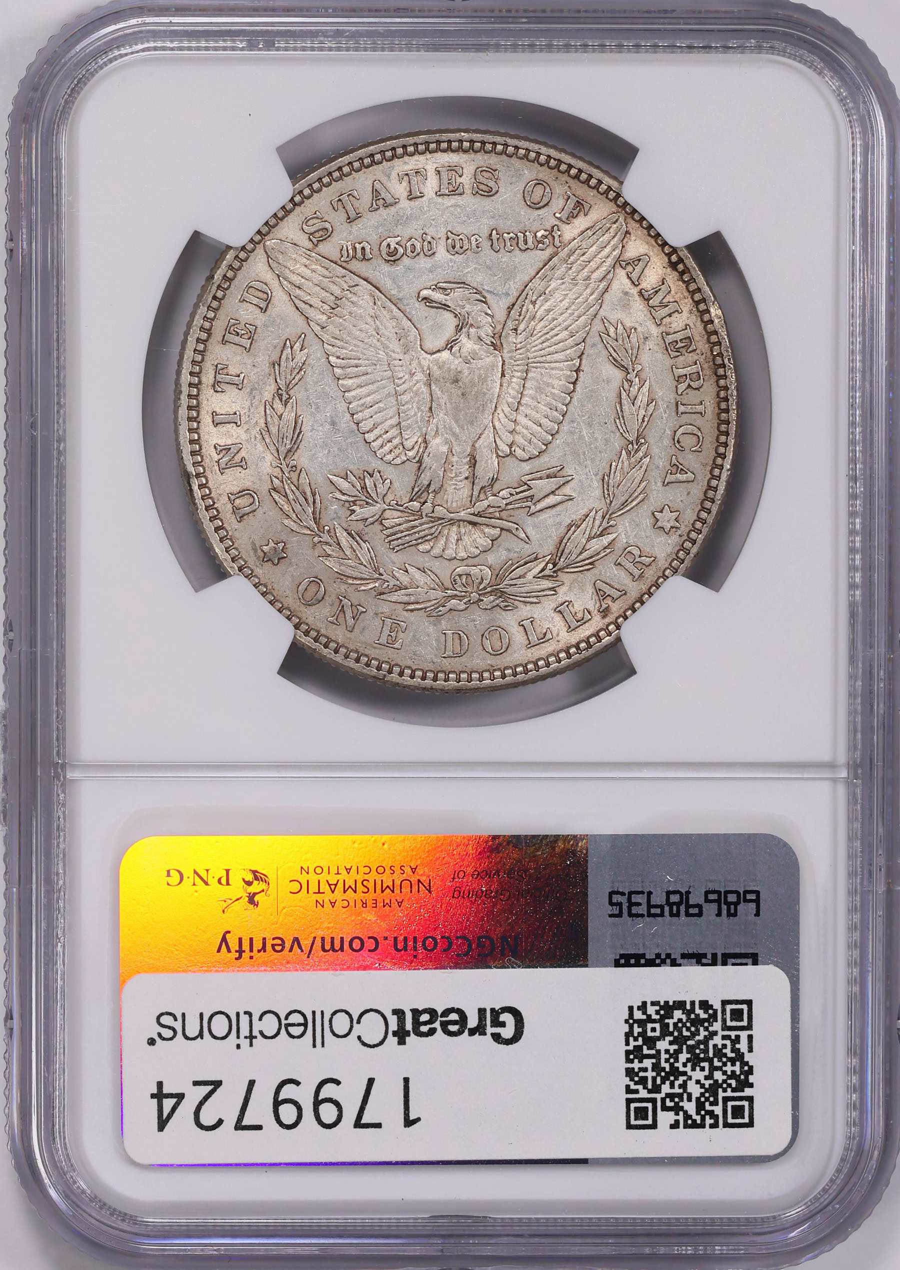 1880 Morgan Silver Dollar 8/7 Crossbar VAM-7 Top 100 NGC AU-50 (Item 1799724) | GreatCollections ...