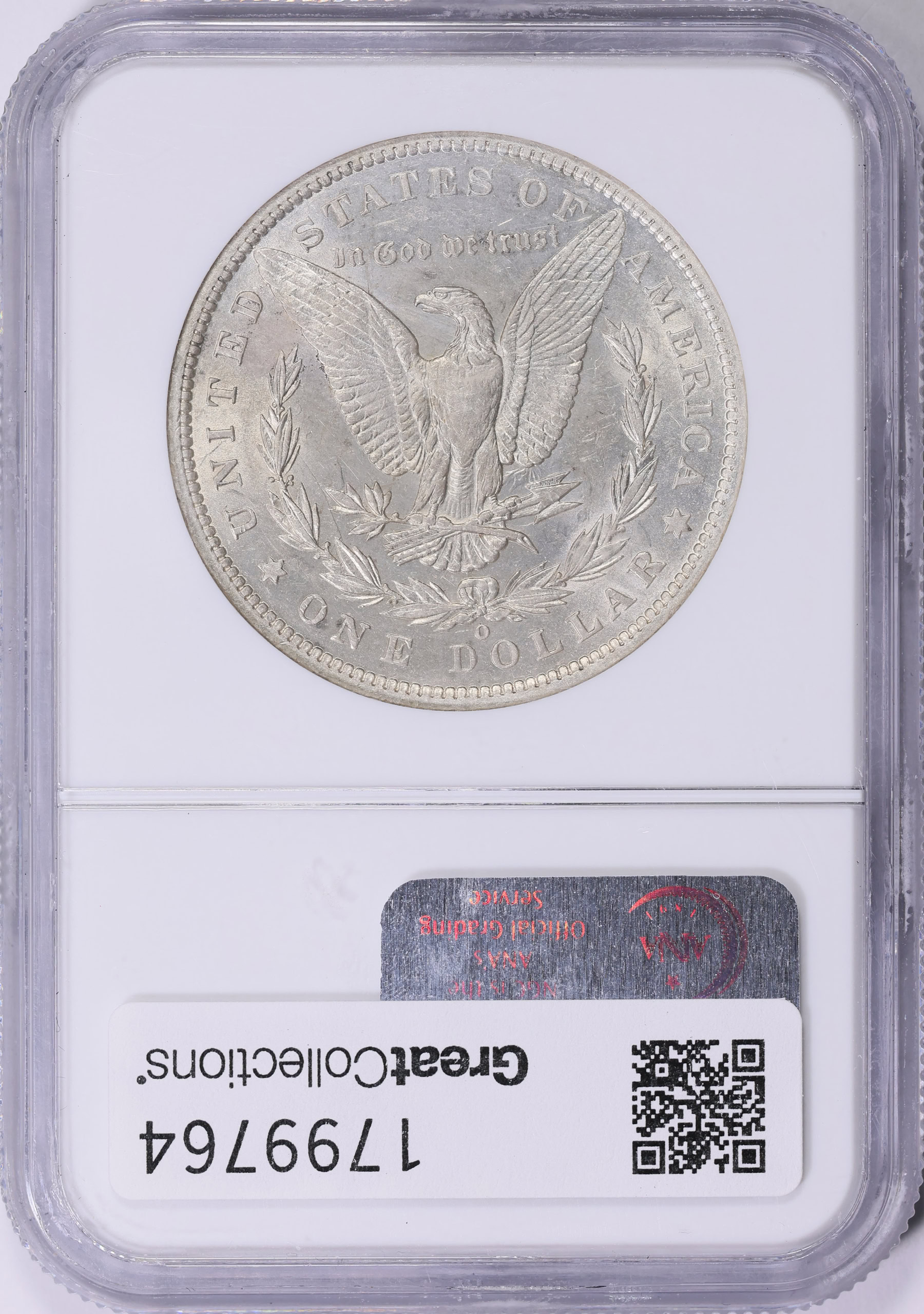 1886-O Morgan Silver Dollar Clashed E VAM-1A Top 100 NGC AU-55 (Item ...