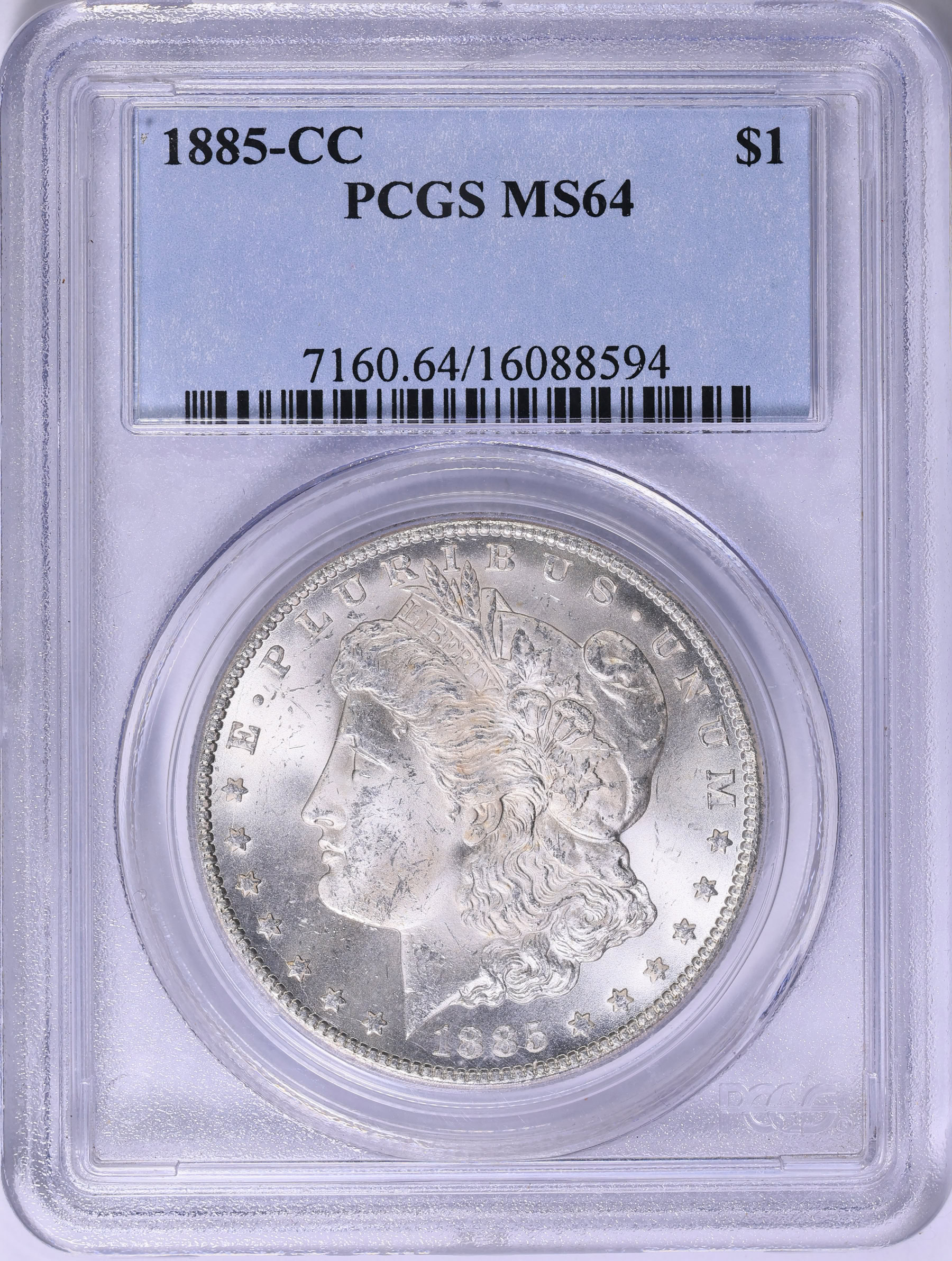 1885-CC Morgan Silver Dollar PCGS MS-64 (Item 1799793) | GreatCollections Coin Auctions