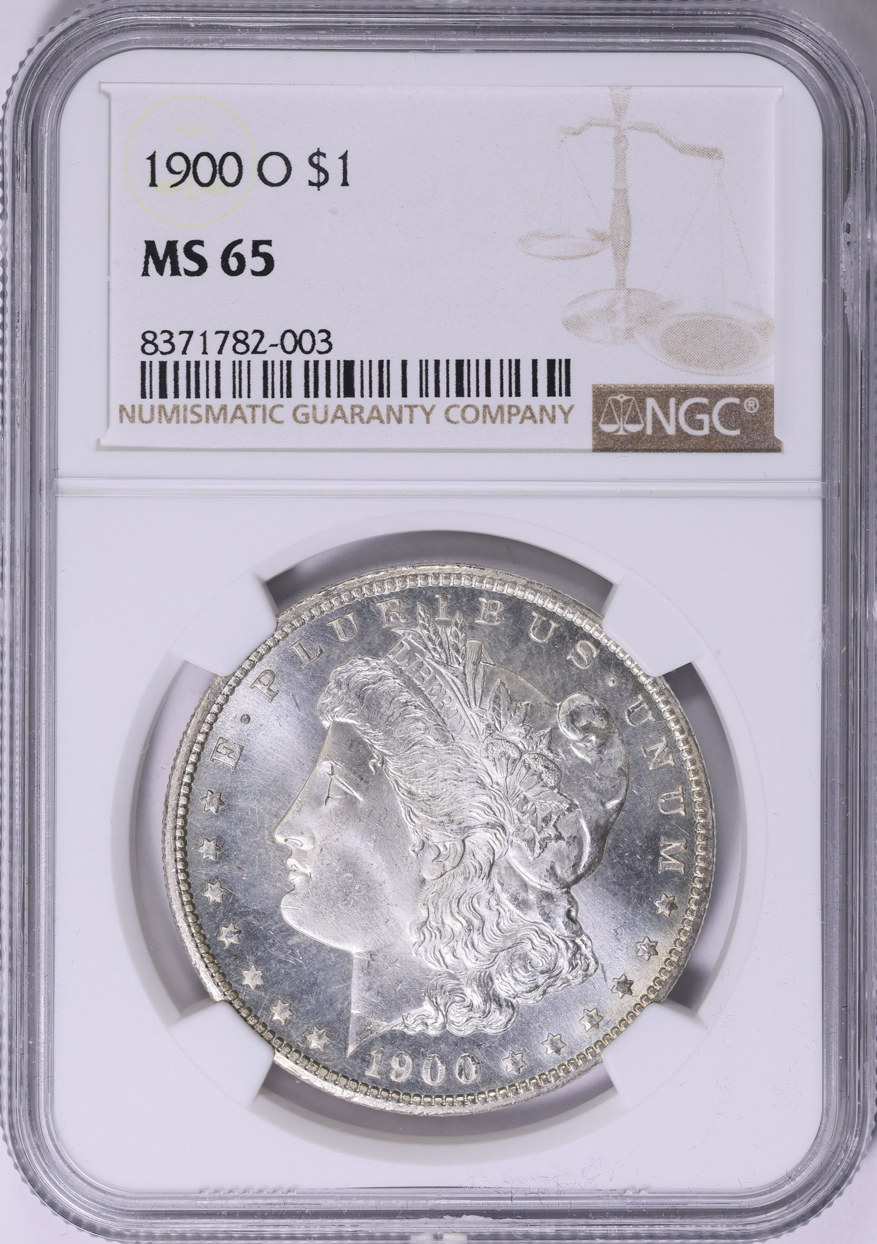 1900-O Morgan Silver Dollar NGC MS-65 (Item 1799799) | GreatCollections Coin Auctions