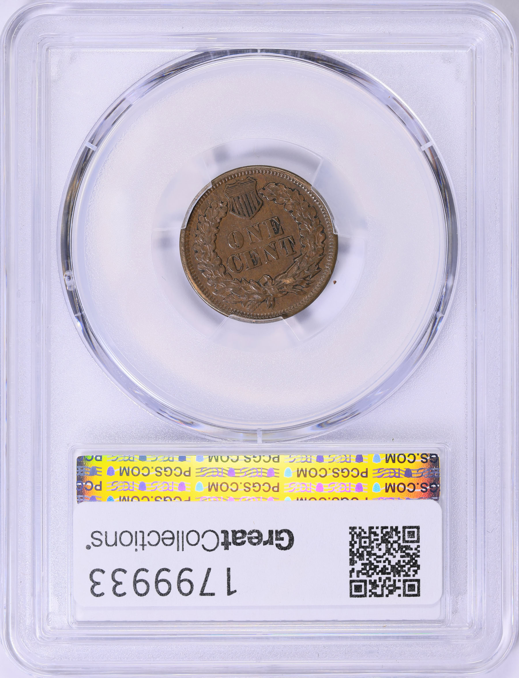 1865 Indian Cent Fancy 5 PCGS XF-45 BN (Item 1799933) | GreatCollections Coin Auctions