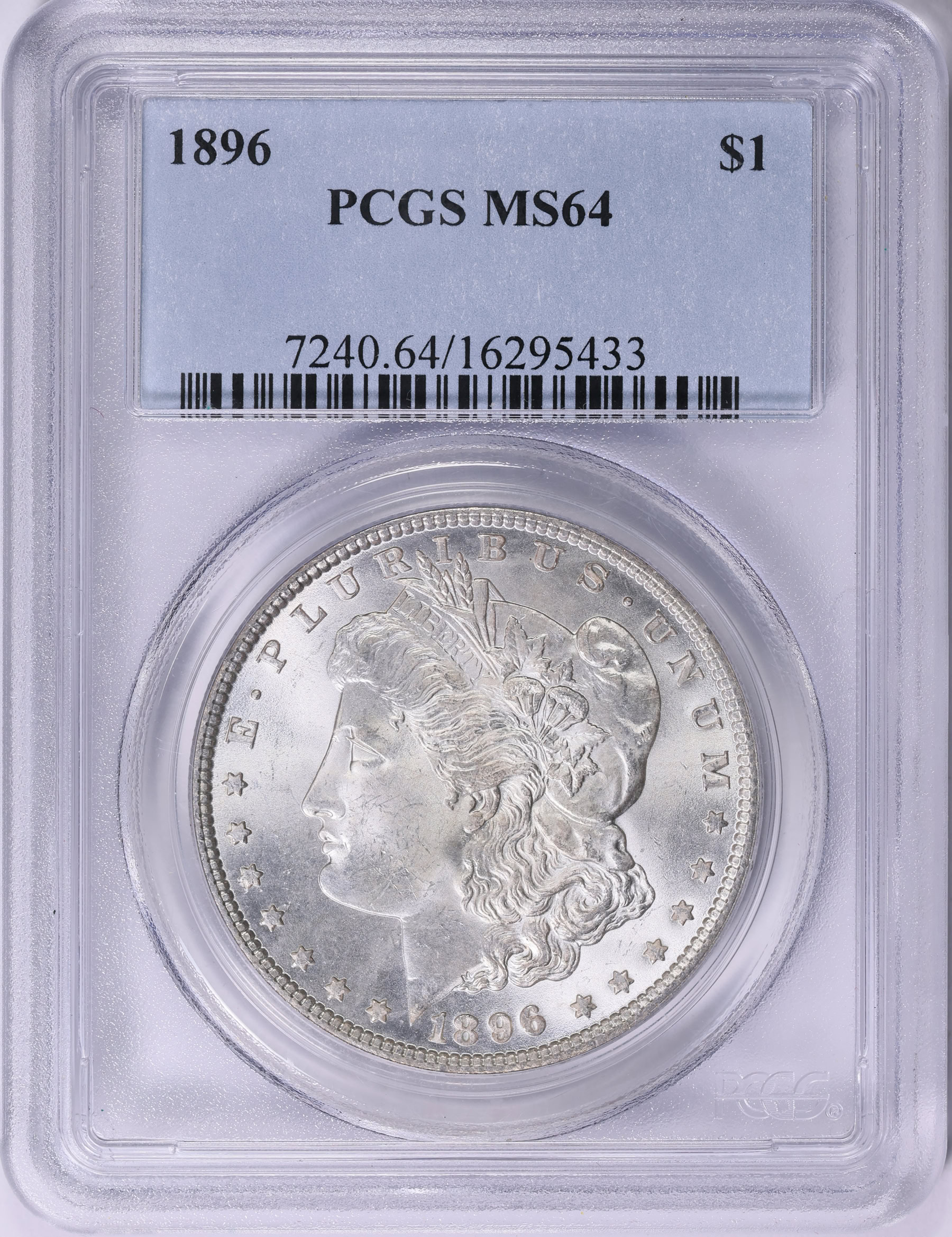 1896 Morgan Silver Dollar PCGS MS-64 (Item 1799973) | GreatCollections Coin Auctions