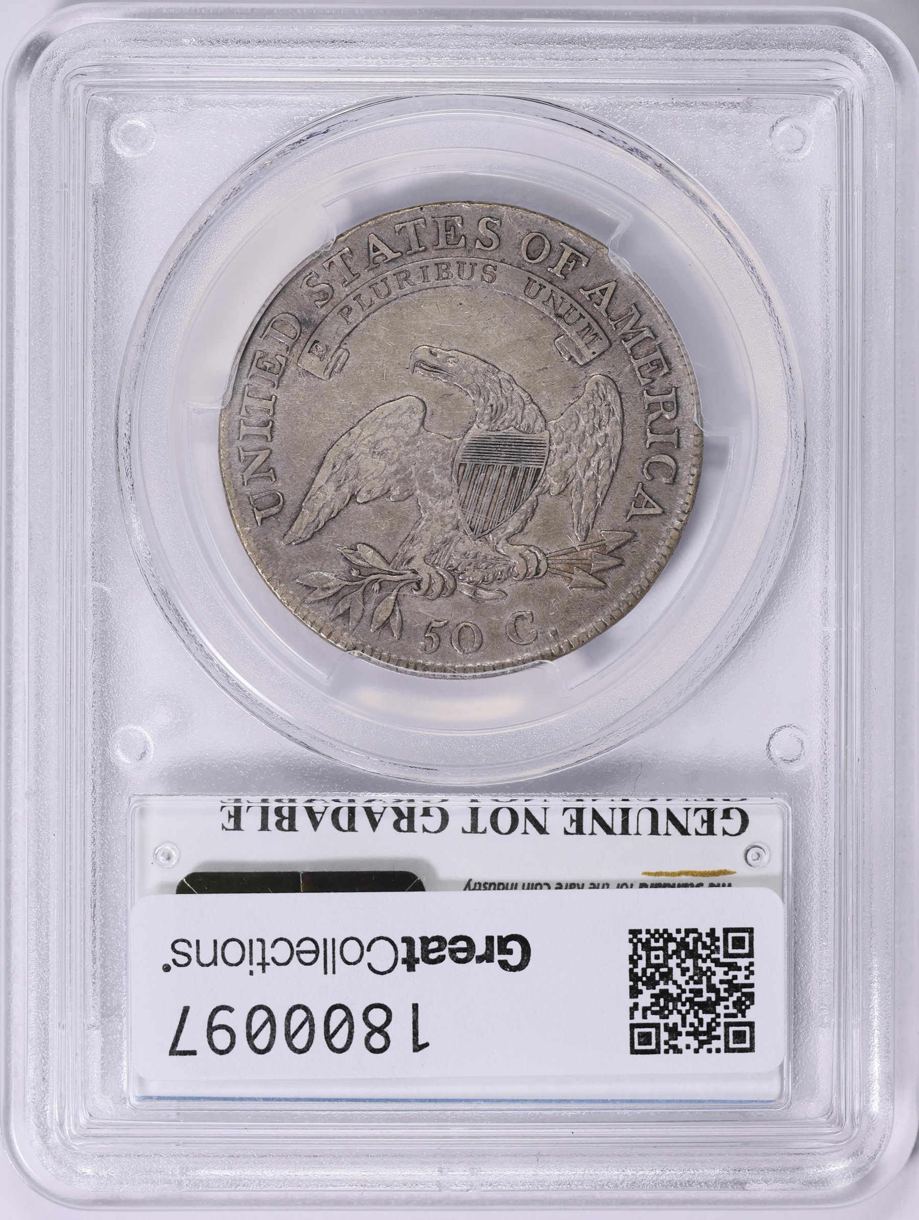 1808 Capped Bust Half Dollar PCGS Genuine XF Details (Item 1800097) | GreatCollections Coin Auctions