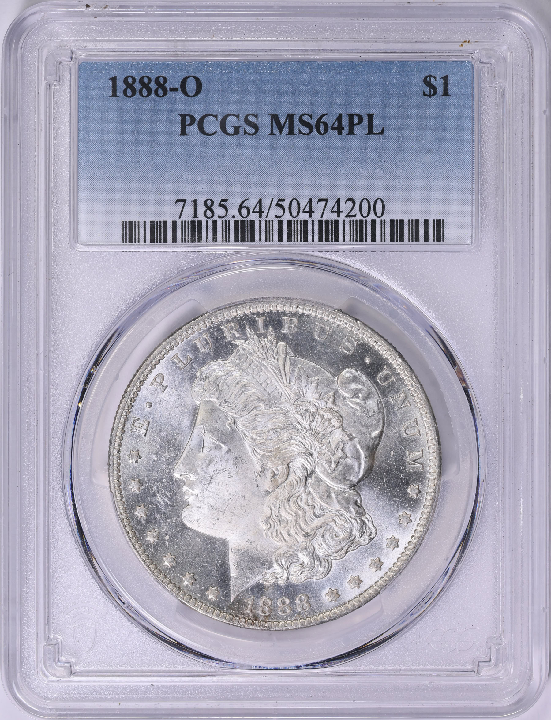 1888-O Morgan Silver Dollar PCGS MS-64 PL (Item 1800136) | GreatCollections Coin Auctions