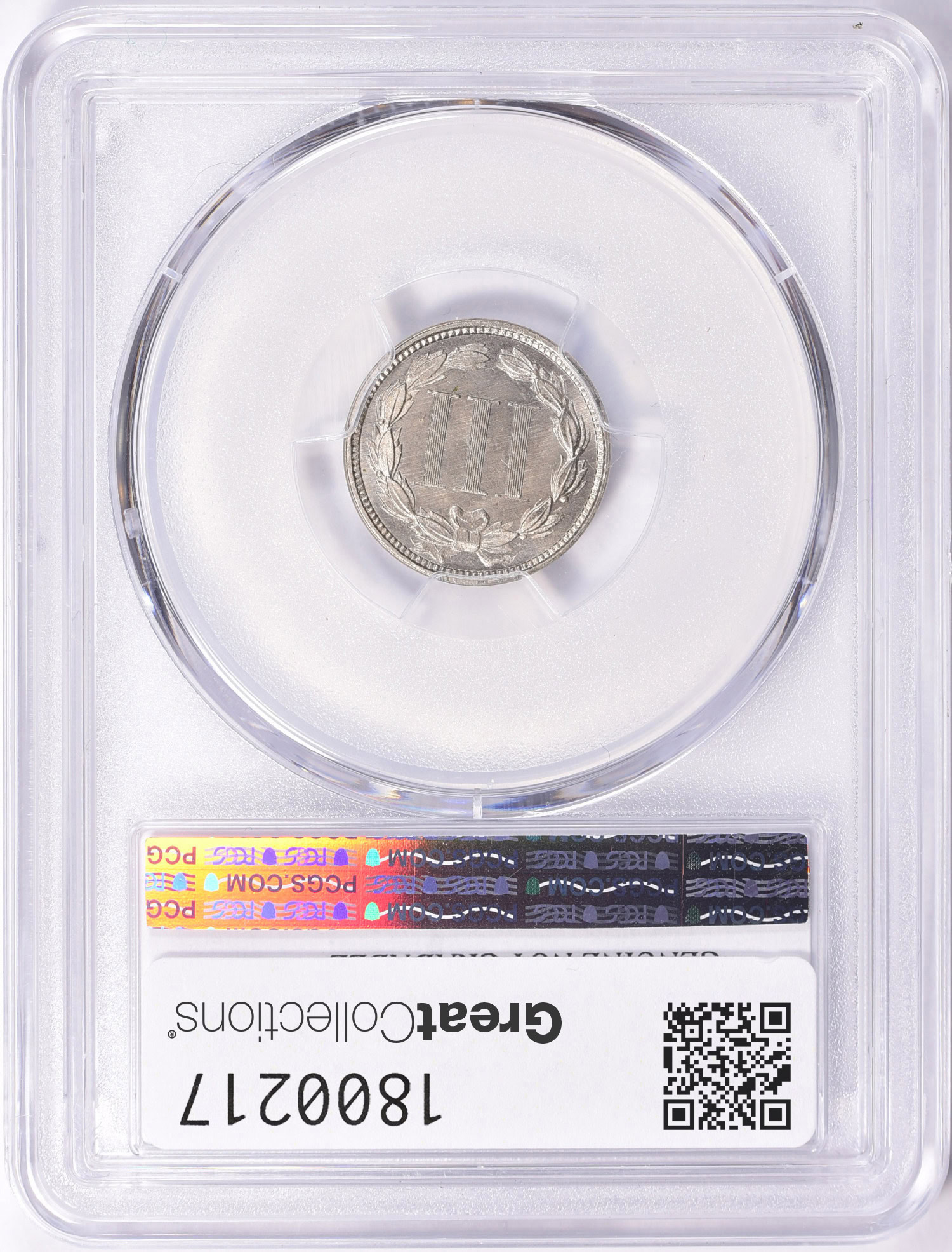 1875 Nickel Three-Cent Piece PCGS Genuine Unc Details (Item 1800217 ...
