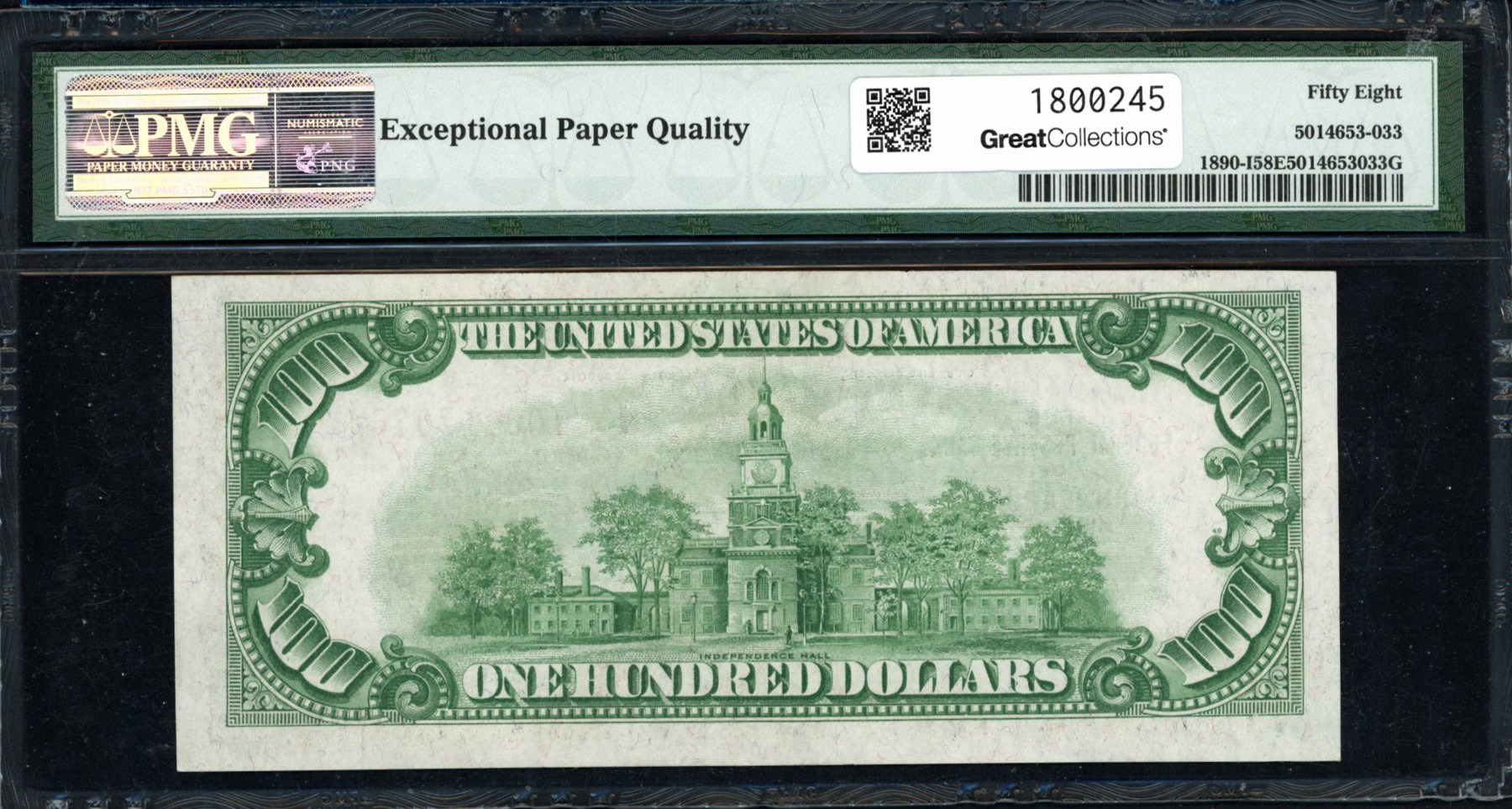 Fr. 1890-I (IA Block) 1929 $100 Minneapolis Federal Reserve Bank Note Jones / Woods PMG Choice ...