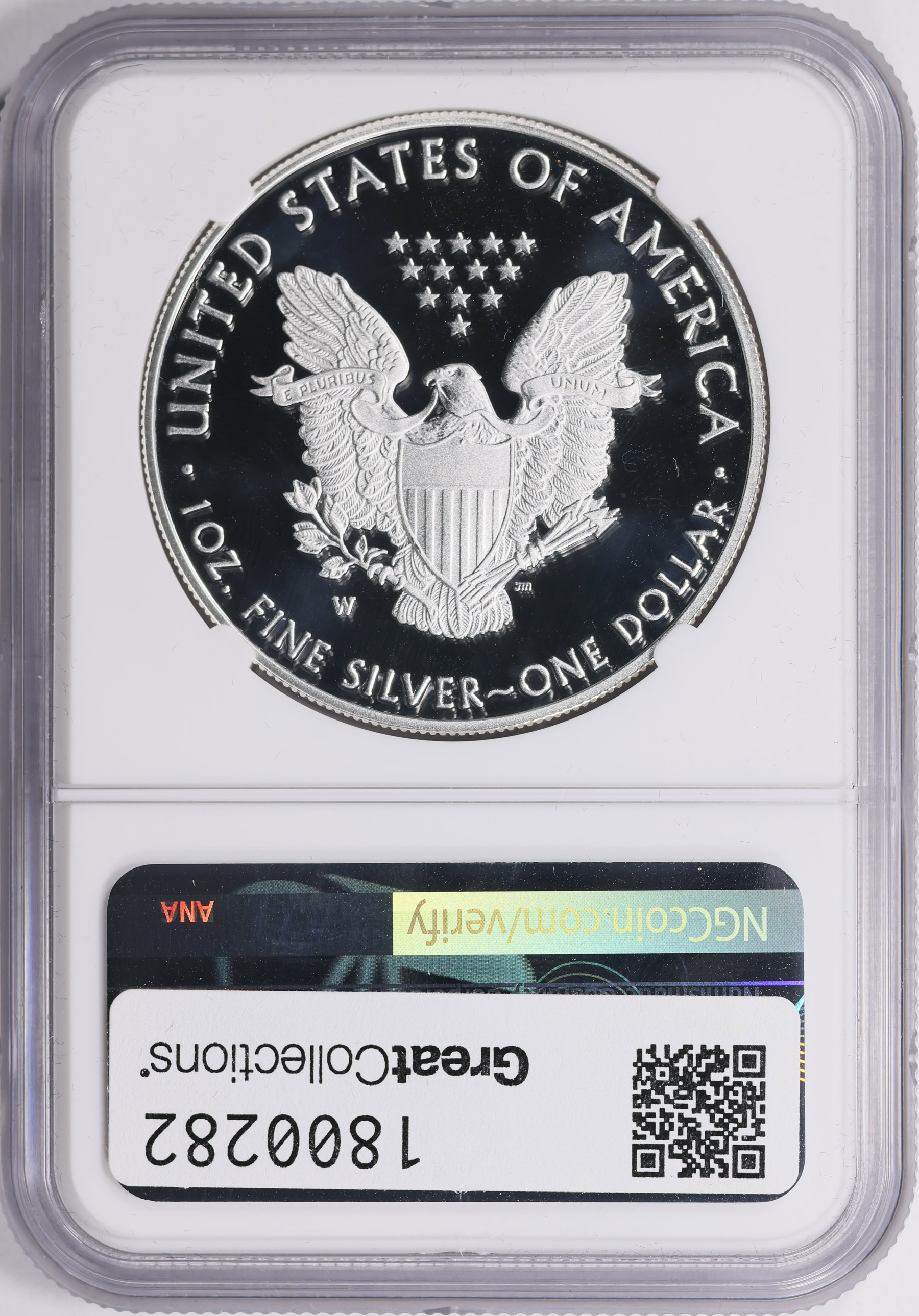 2021-W $1 Silver Eagle Type 1 Advance Releases NGC Proof-70 UC (Mercanti Signed Label) (Item ...