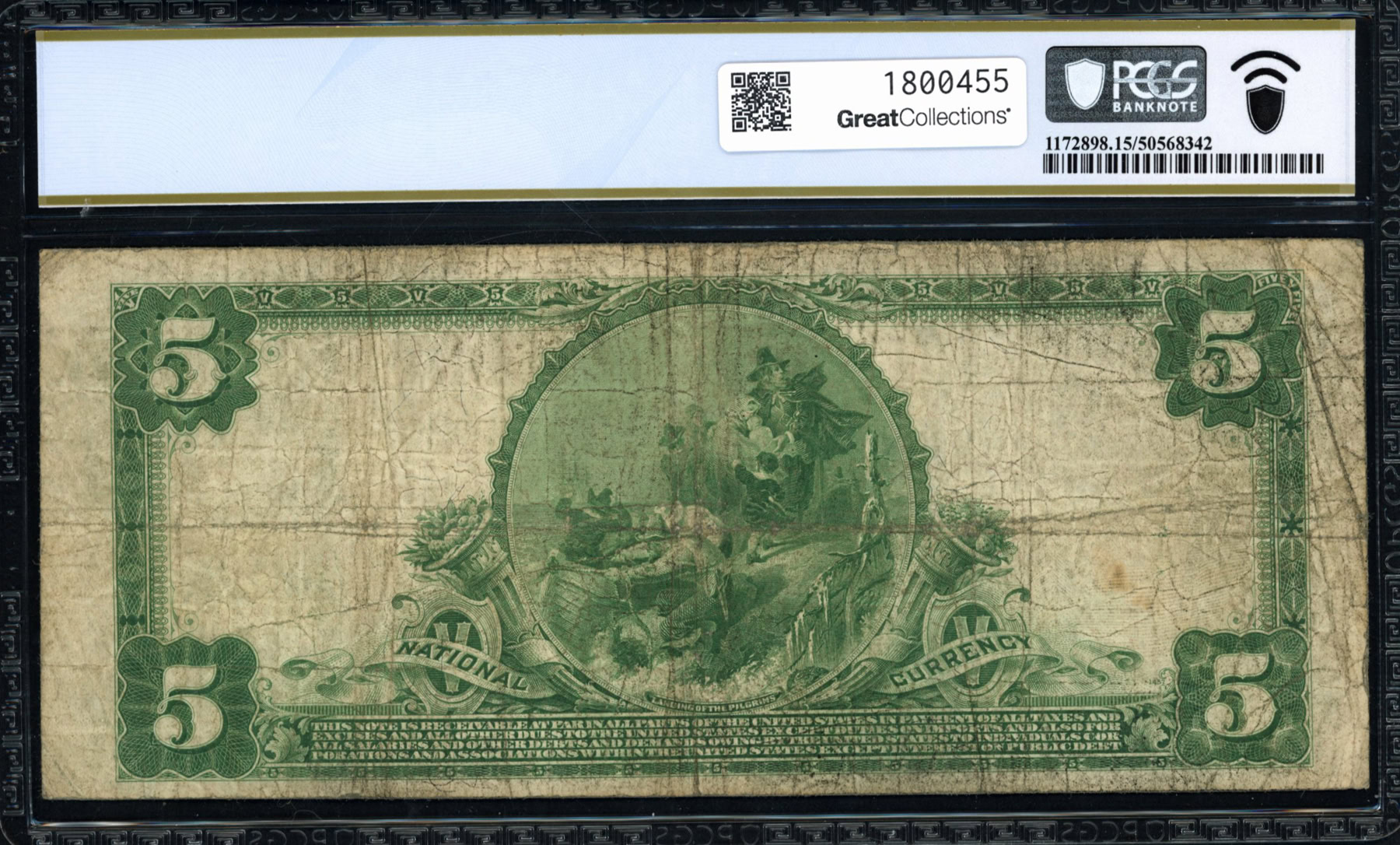 Fr. 598 Lawrence, Massachusetts 1902 The Bay State National Bank $5 ...