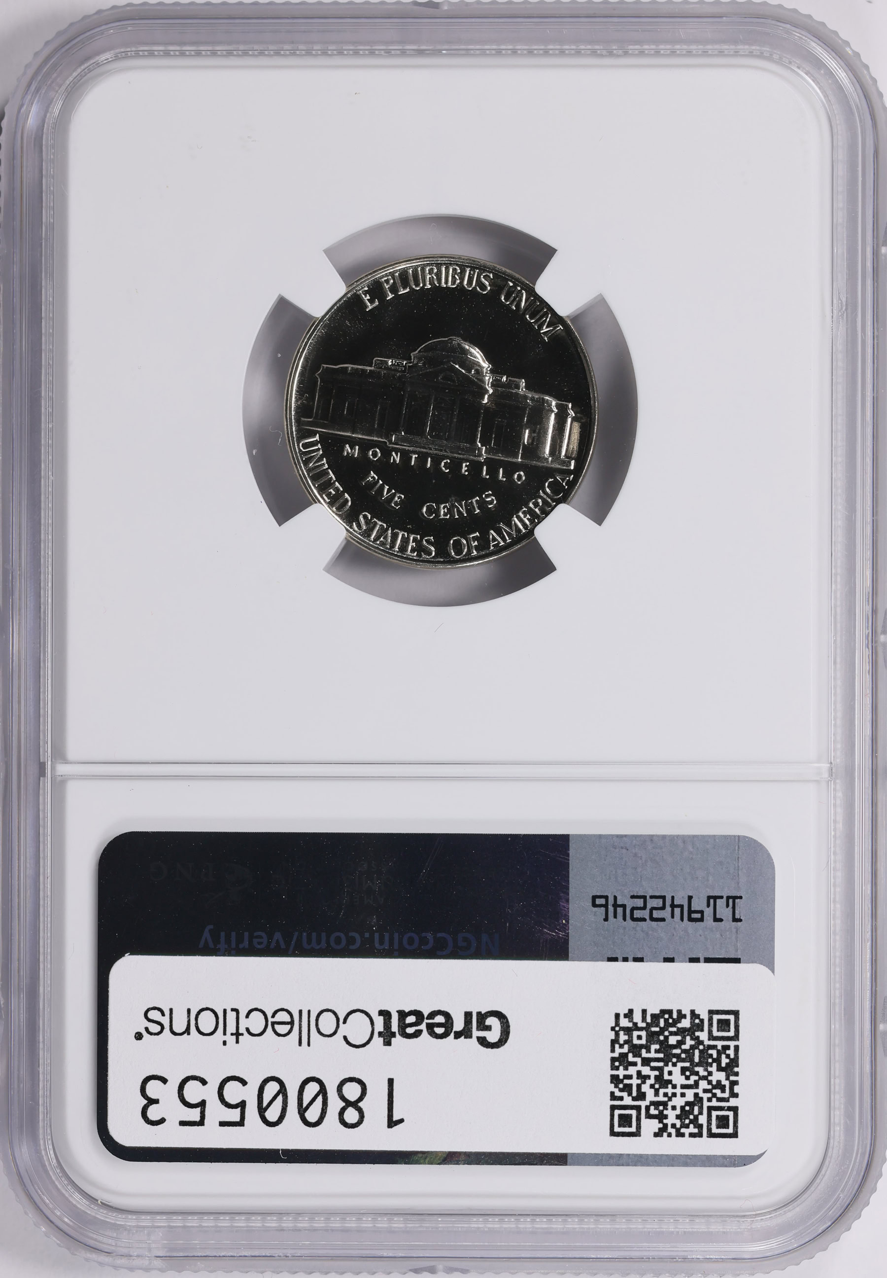 1955 Jefferson Nickel NGC Proof-69 (Jefferson Label) (Item 1800553 ...