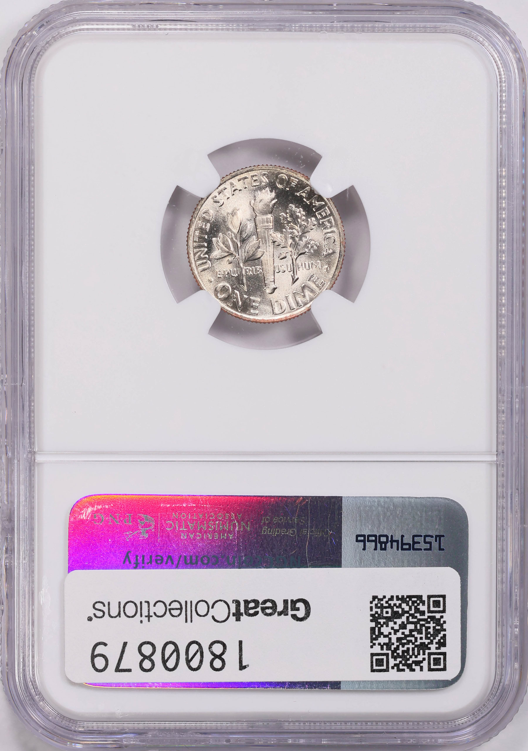 1965 Roosevelt Dime NGC MS-67 FT (Item 1800879) | GreatCollections Coin ...