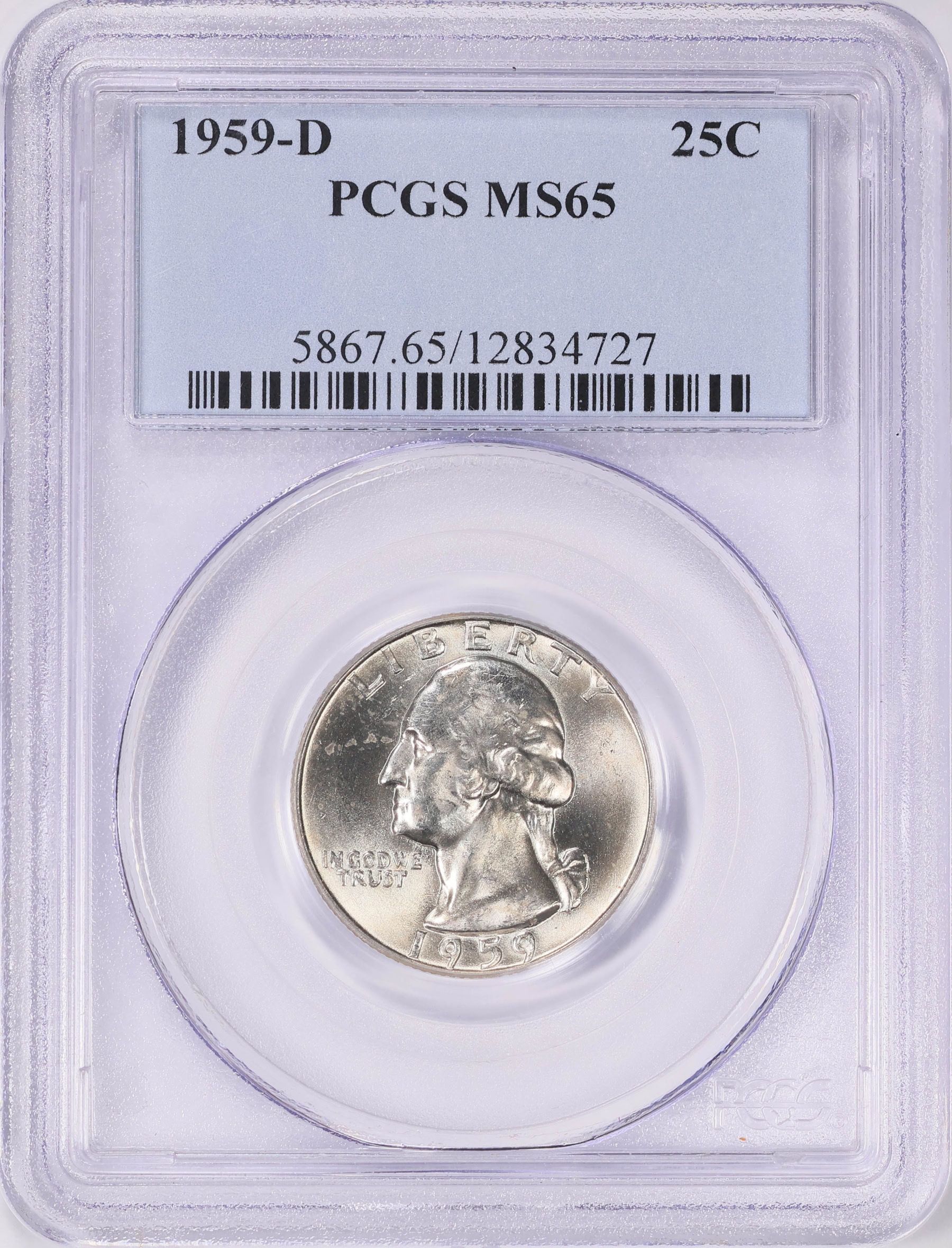 1959-D Washington Quarter PCGS MS-65 (Item 1800980) | GreatCollections ...