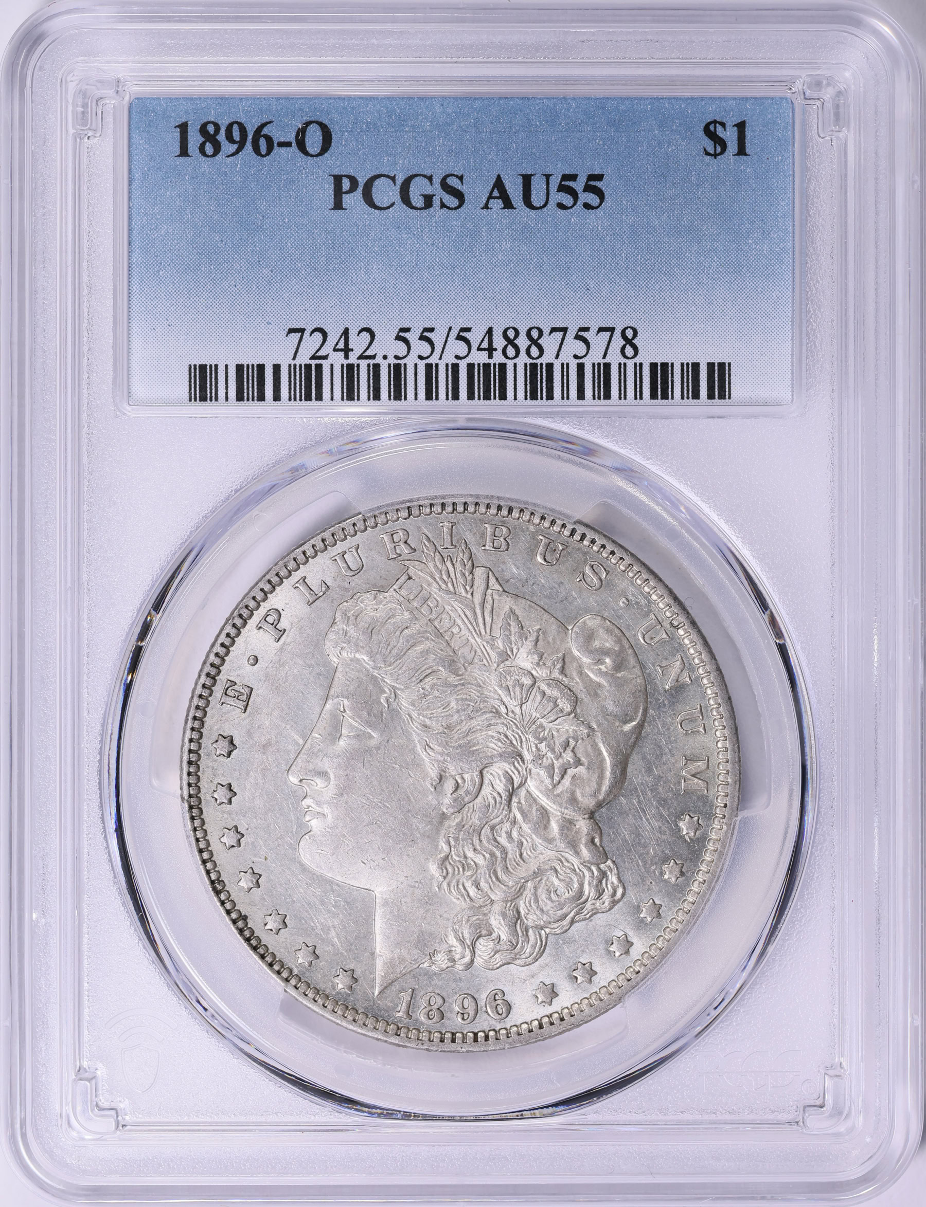 1896-O Morgan Silver Dollar PCGS AU-55 (Item 1801160) | GreatCollections Coin Auctions