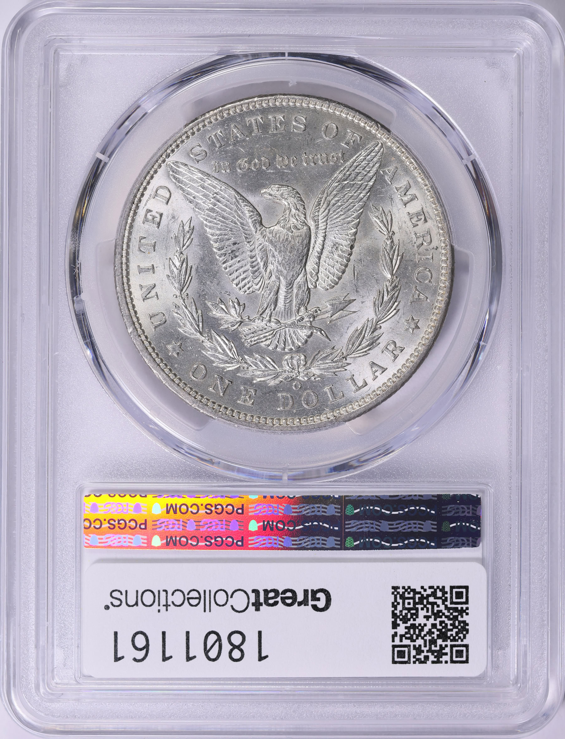 1896-O Morgan Silver Dollar PCGS AU-58 (Item 1801161) | GreatCollections Coin Auctions