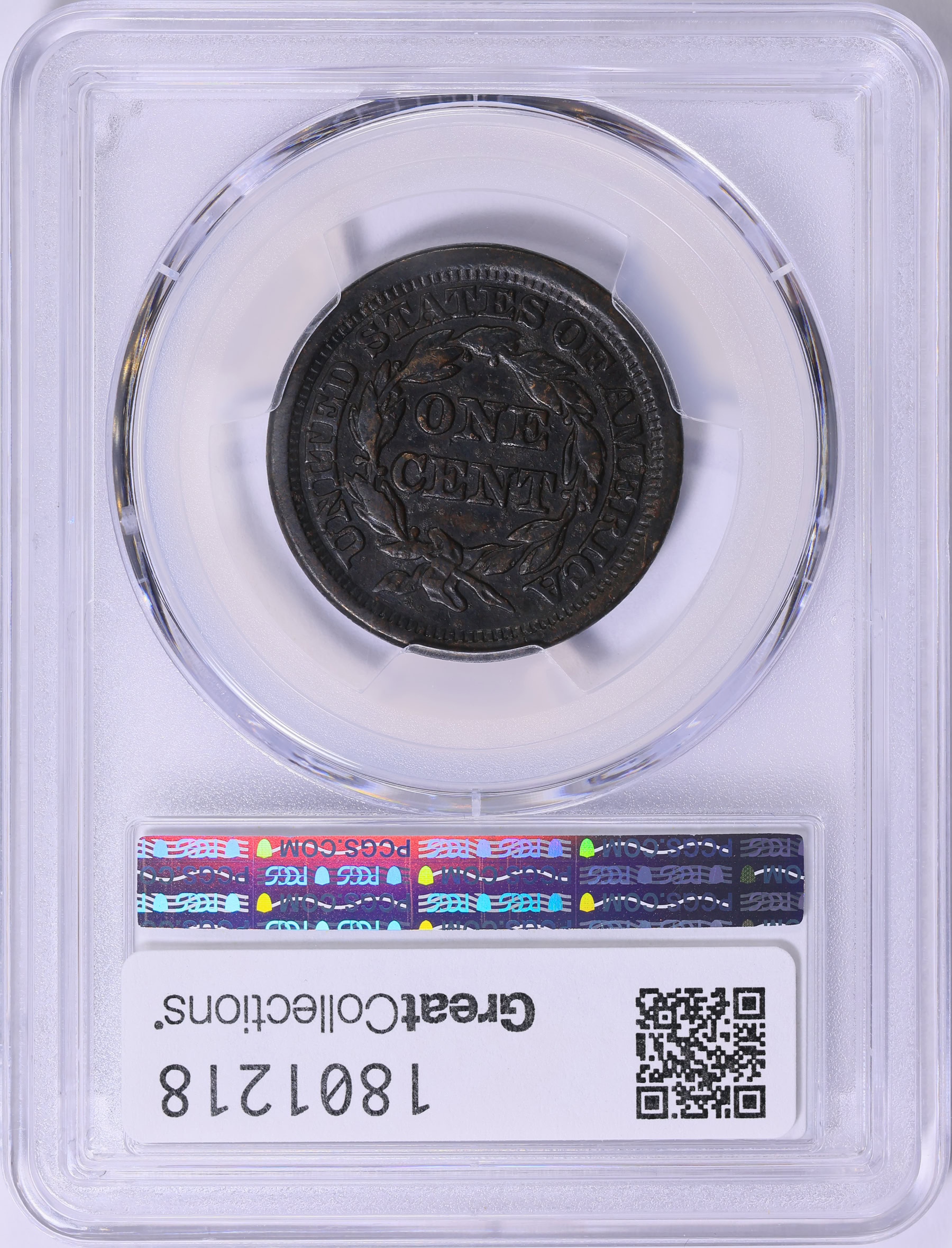 1849 Braided Hair Cent PCGS Genuine XF Details (Item 1801218 ...