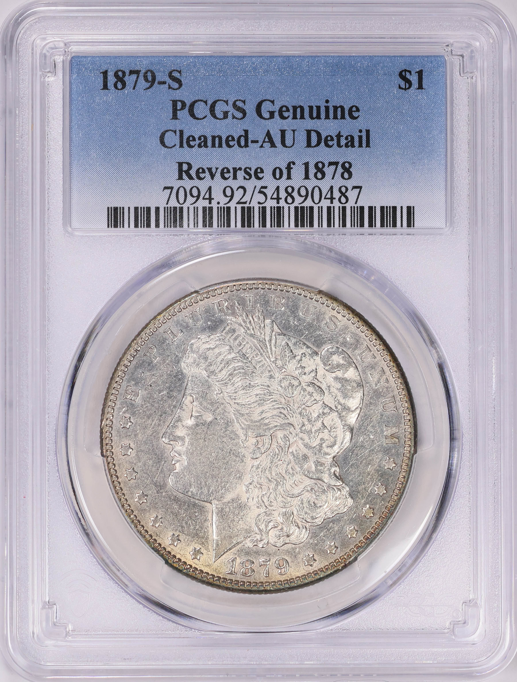 1879-S Morgan Silver Dollar Reverse of 1878 PCGS Genuine AU Details (Item 1801703 ...