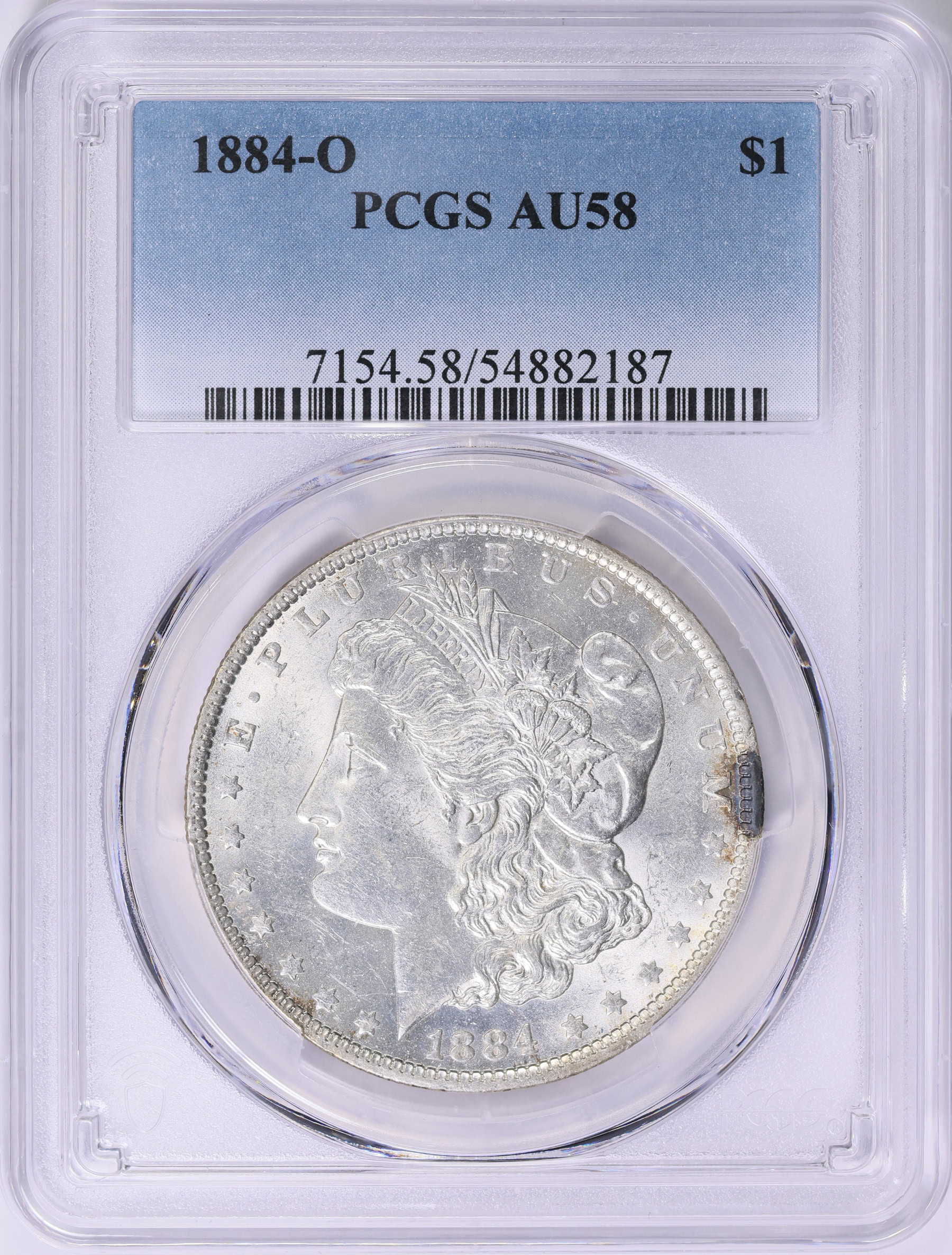 1884-O Morgan Silver Dollar PCGS AU-58 (Item 1801732) | GreatCollections Coin Auctions