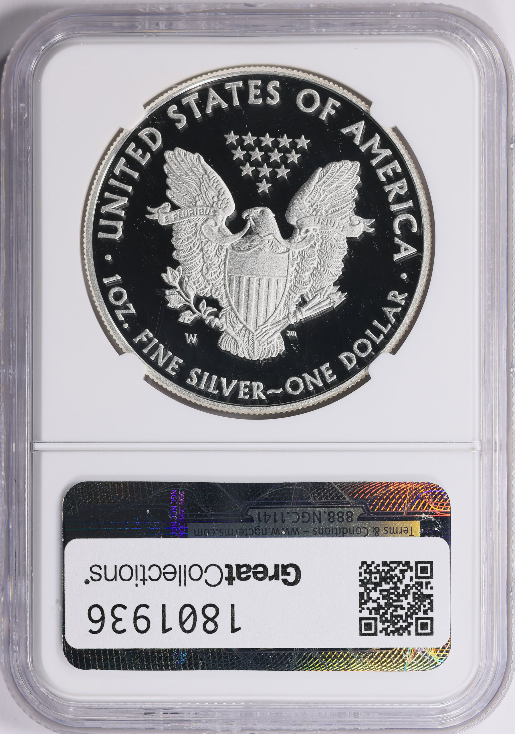 2011-W $1 Silver Eagle 25th Anniversary NGC Proof-70 UC (Elizabeth ...