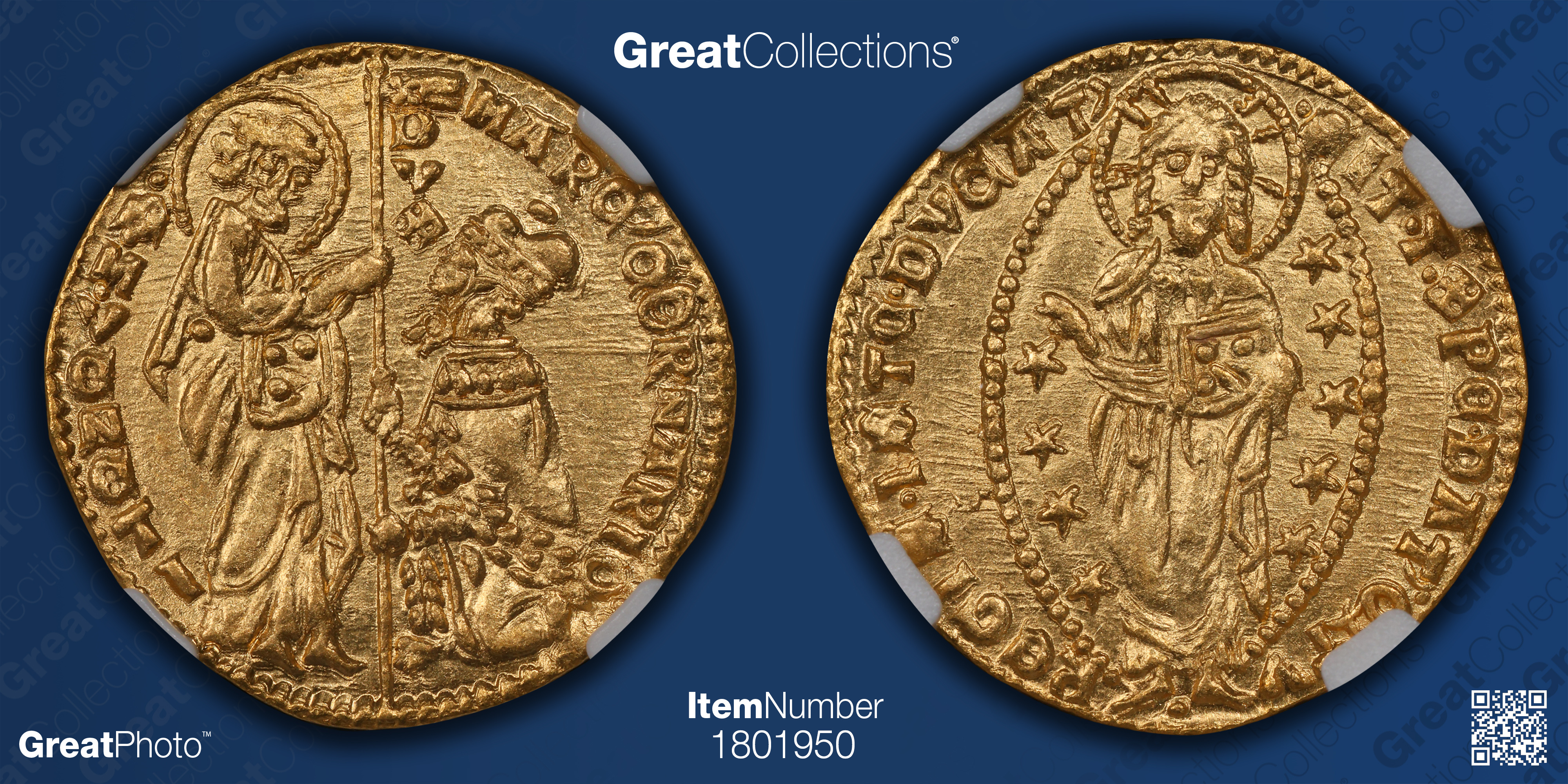 Italy - Venice ND (1365-68) Gold Ducat of Marco Corner NGC MS-63 (3 ...