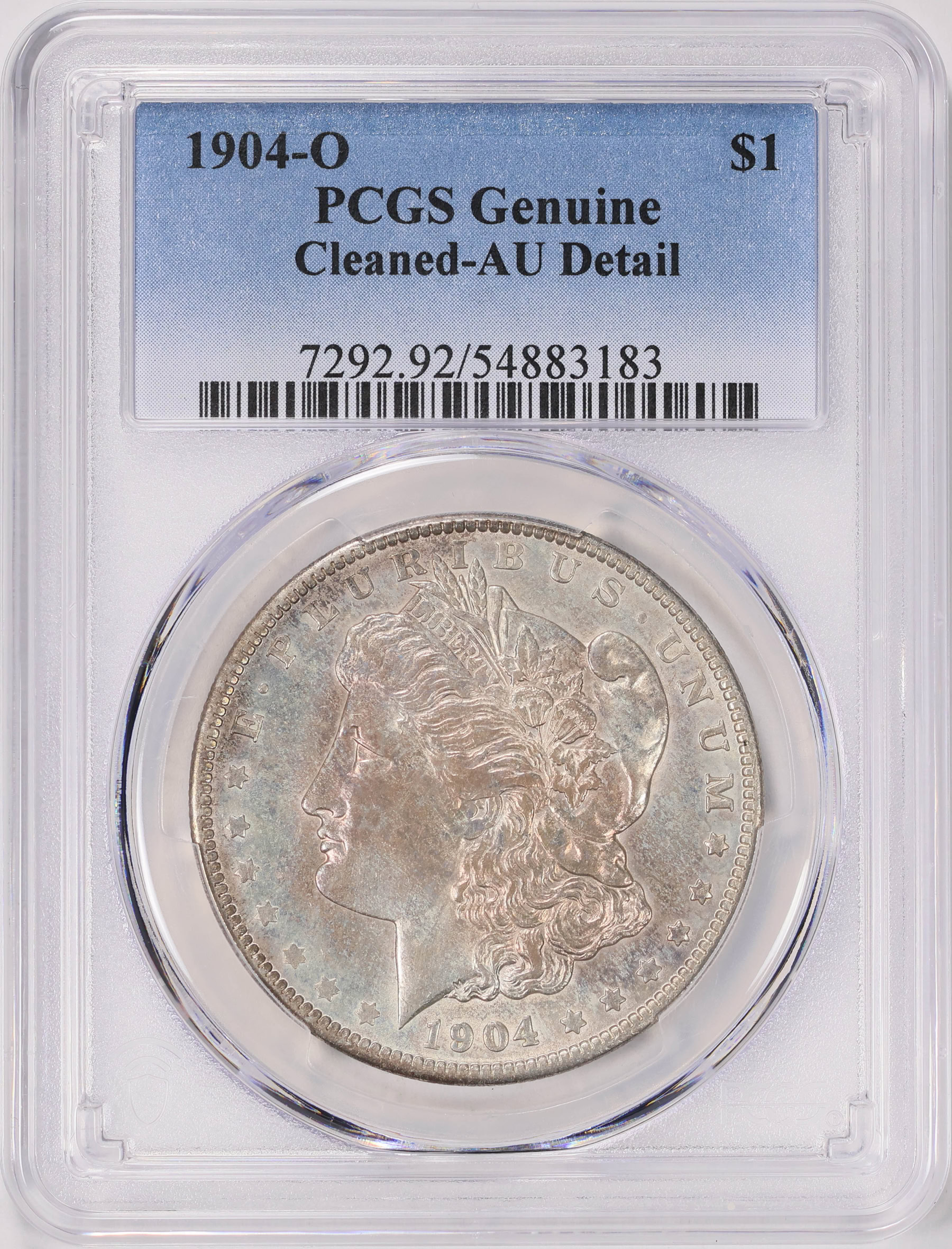 1904-O Morgan Silver Dollar PCGS Genuine AU Details (Item 1802004) | GreatCollections Coin Auctions