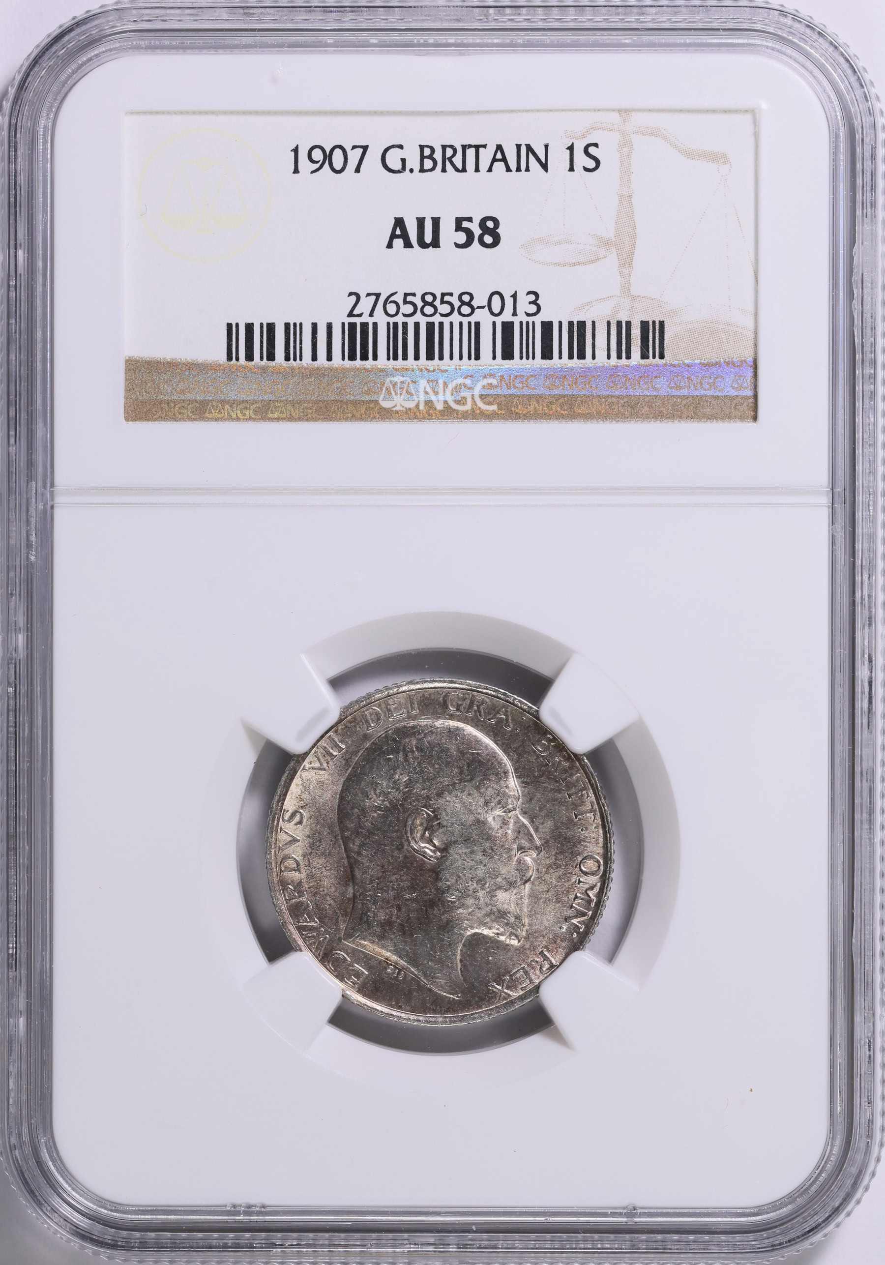 Great Britain 1907 Silver Shilling KM-800 NGC AU-58 (Item 1802460 ...