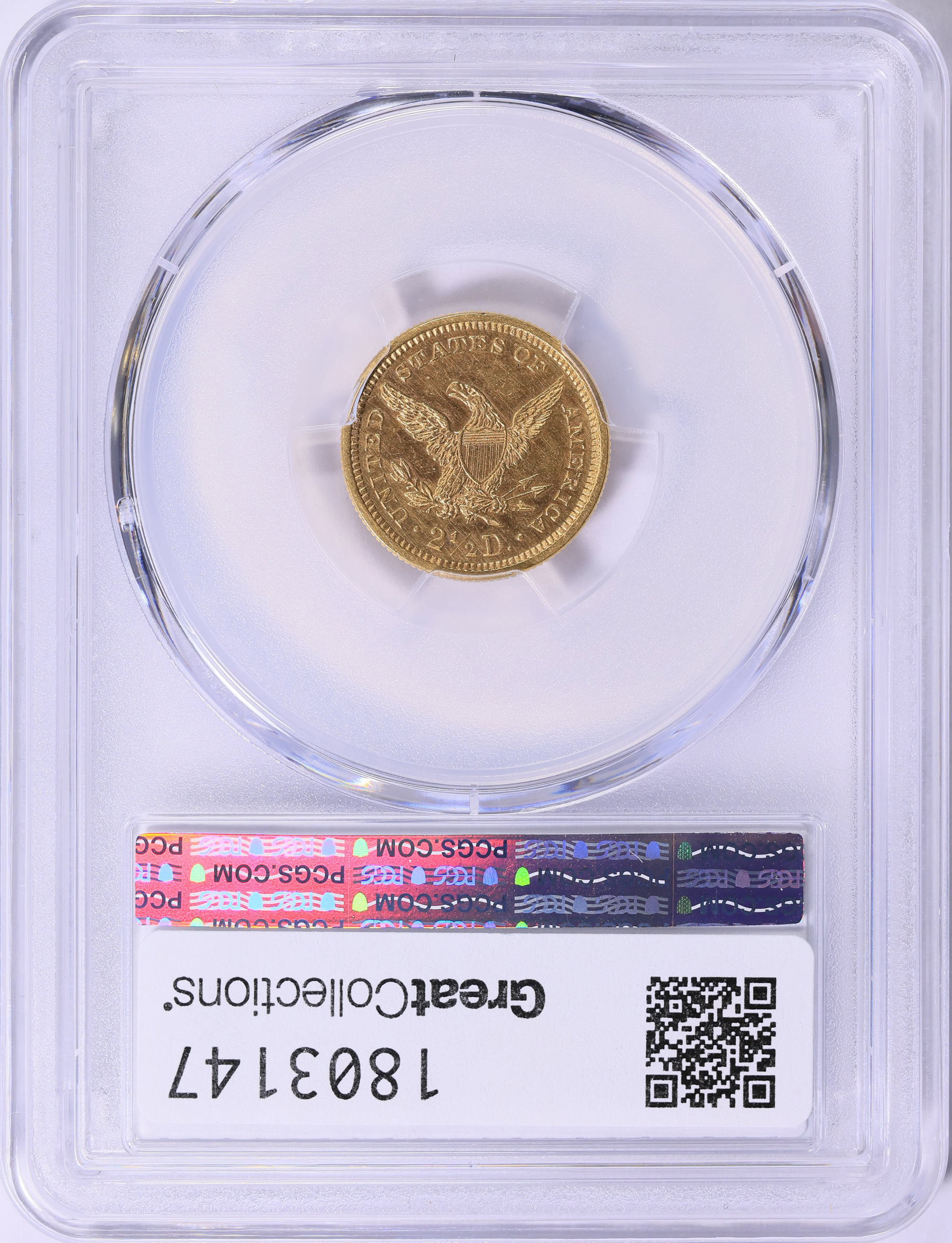 1876 Liberty Gold Quarter Eagle PCGS Genuine Unc Details (Item 1803147 ...