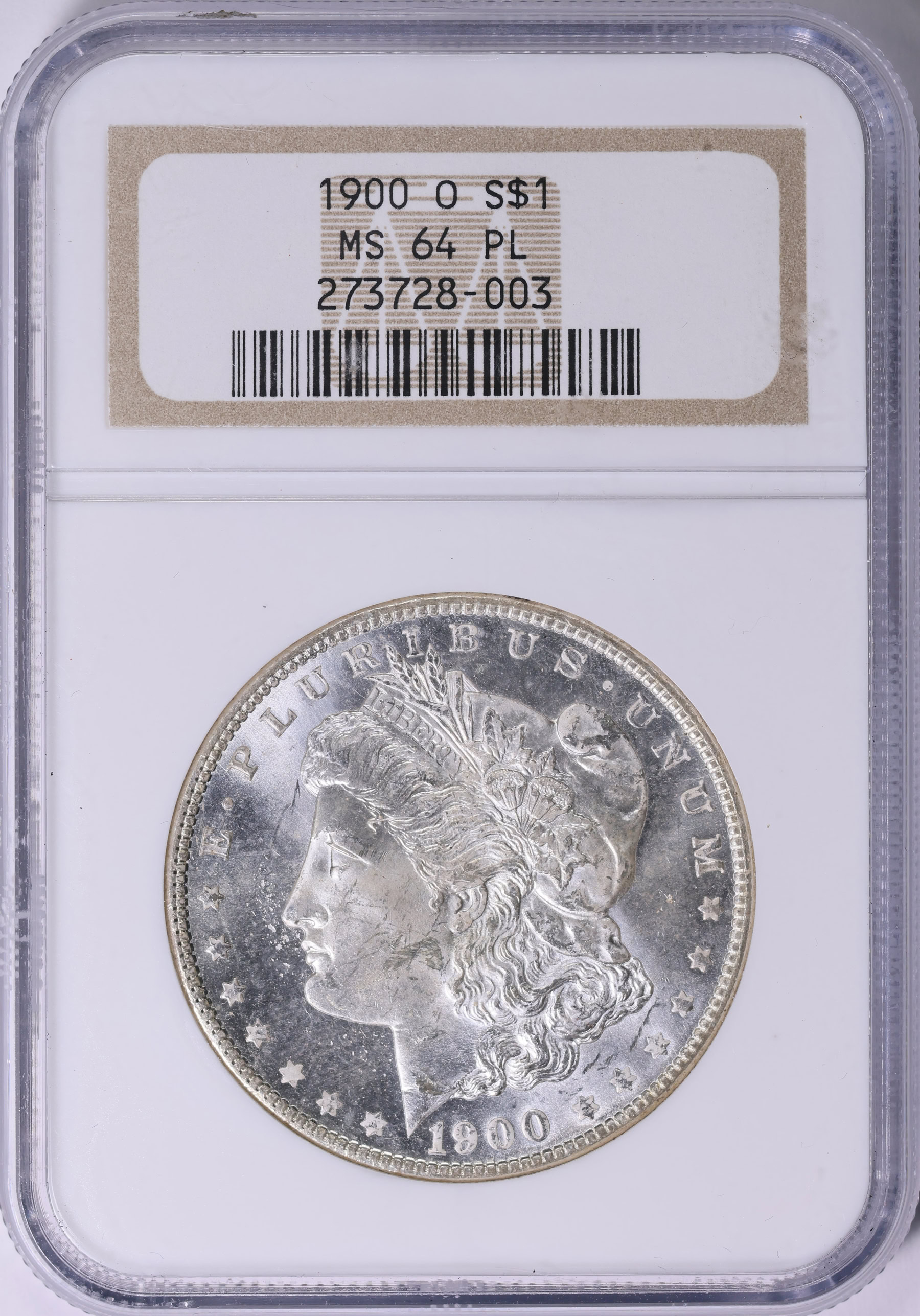 1900-O Morgan Silver Dollar NGC MS-64 PL (Item 1803589) | GreatCollections Coin Auctions