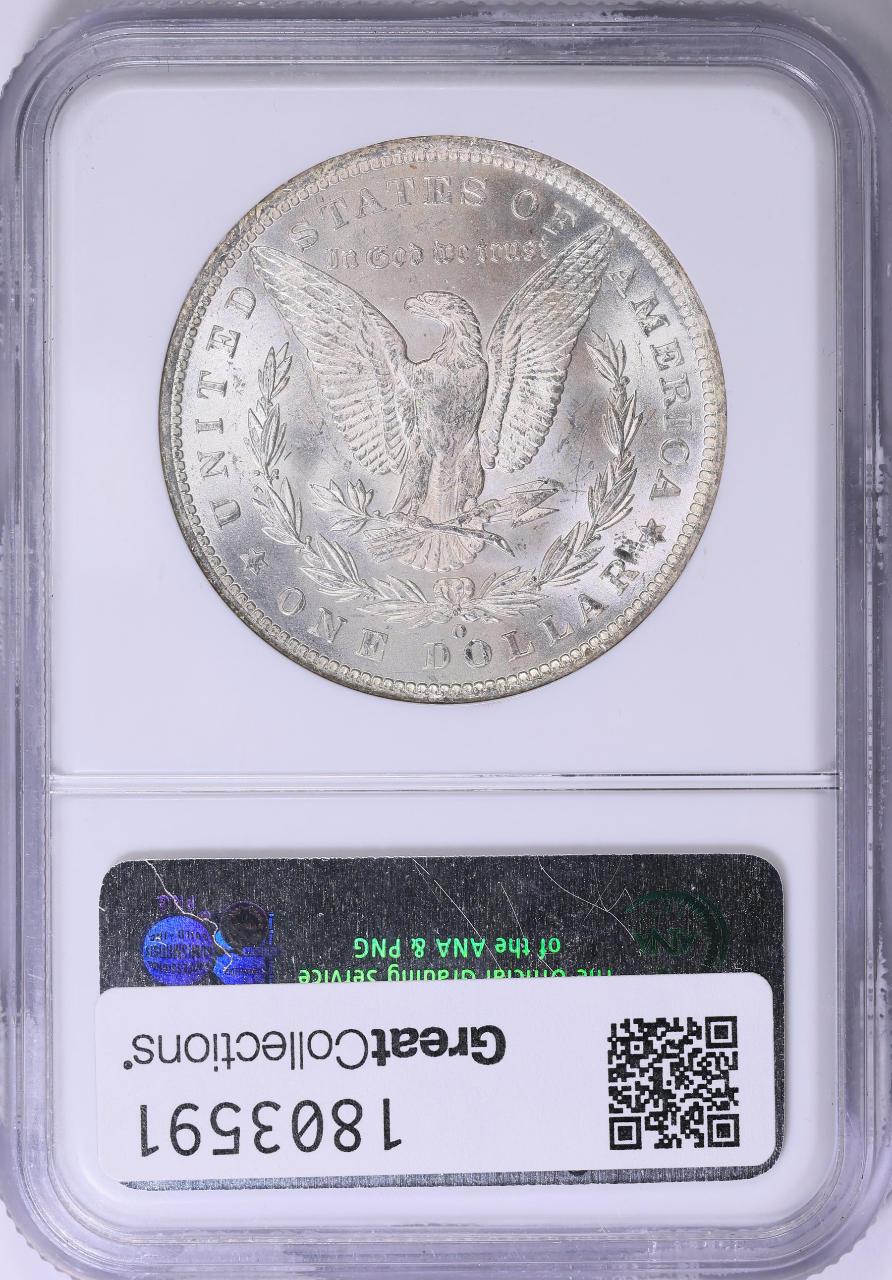 1885-O Morgan Silver Dollar NGC MS-64 (Toned) (Great Montana Collection) (Item 1803591 ...