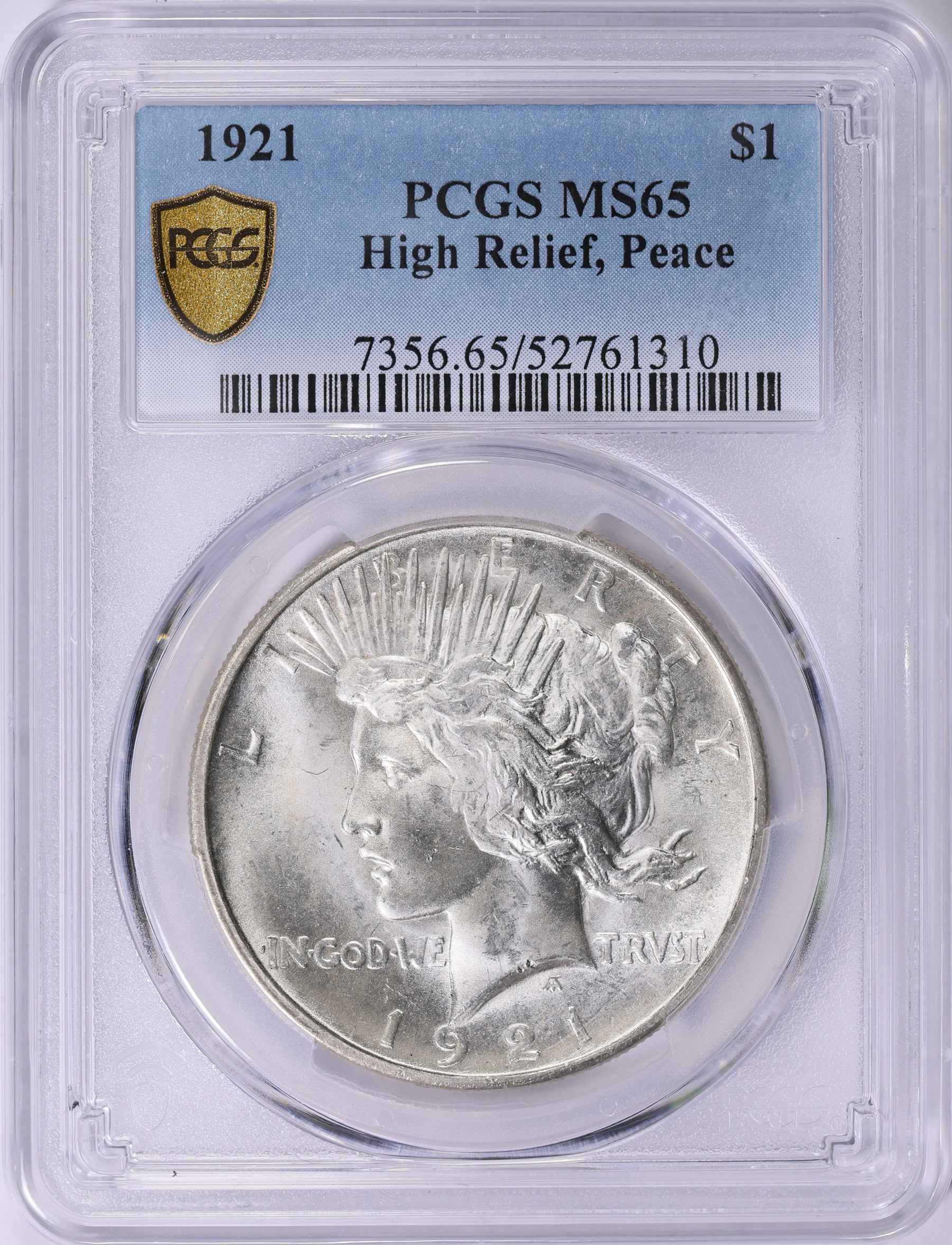 1921 Peace Silver Dollar High Relief PCGS MS-65 (Item 1803772 ...