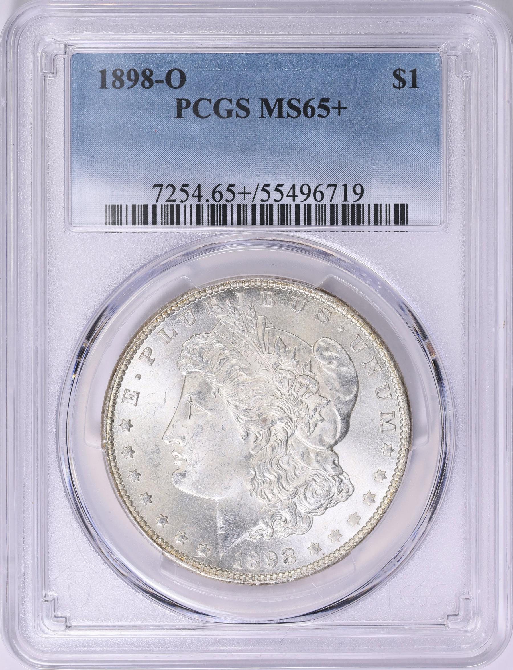 1898-O Morgan Silver Dollar PCGS MS-65+ (Item 1803852) | GreatCollections Coin Auctions