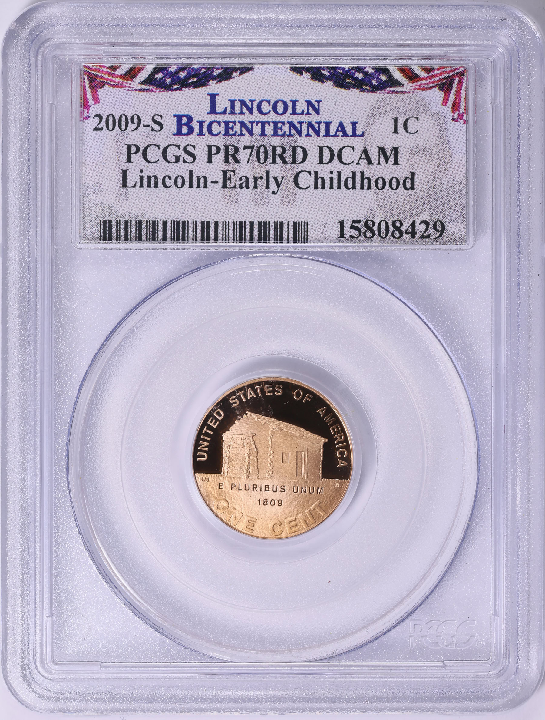 2009-S Lincoln Cent Birth and Early Childhood PCGS Proof-70 RD DCAM ...